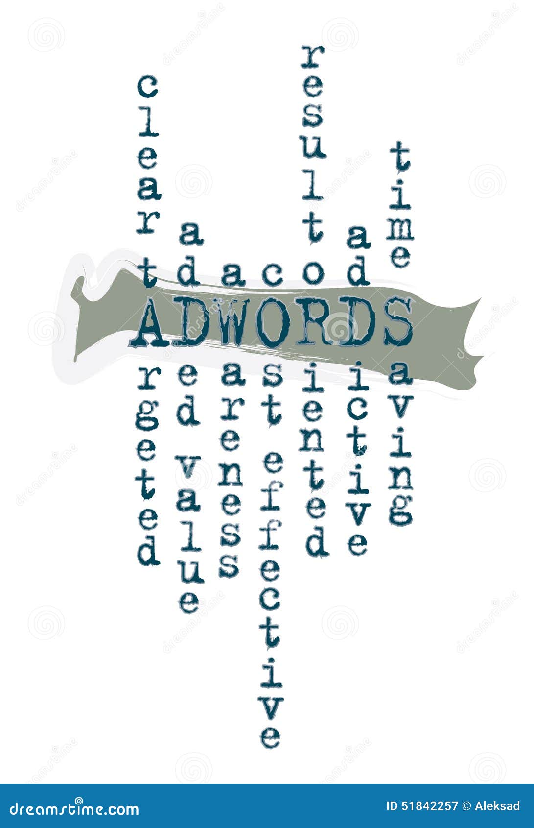 Adwords Digital Marketing Graphic Stock Vector - Illustration of idea ...