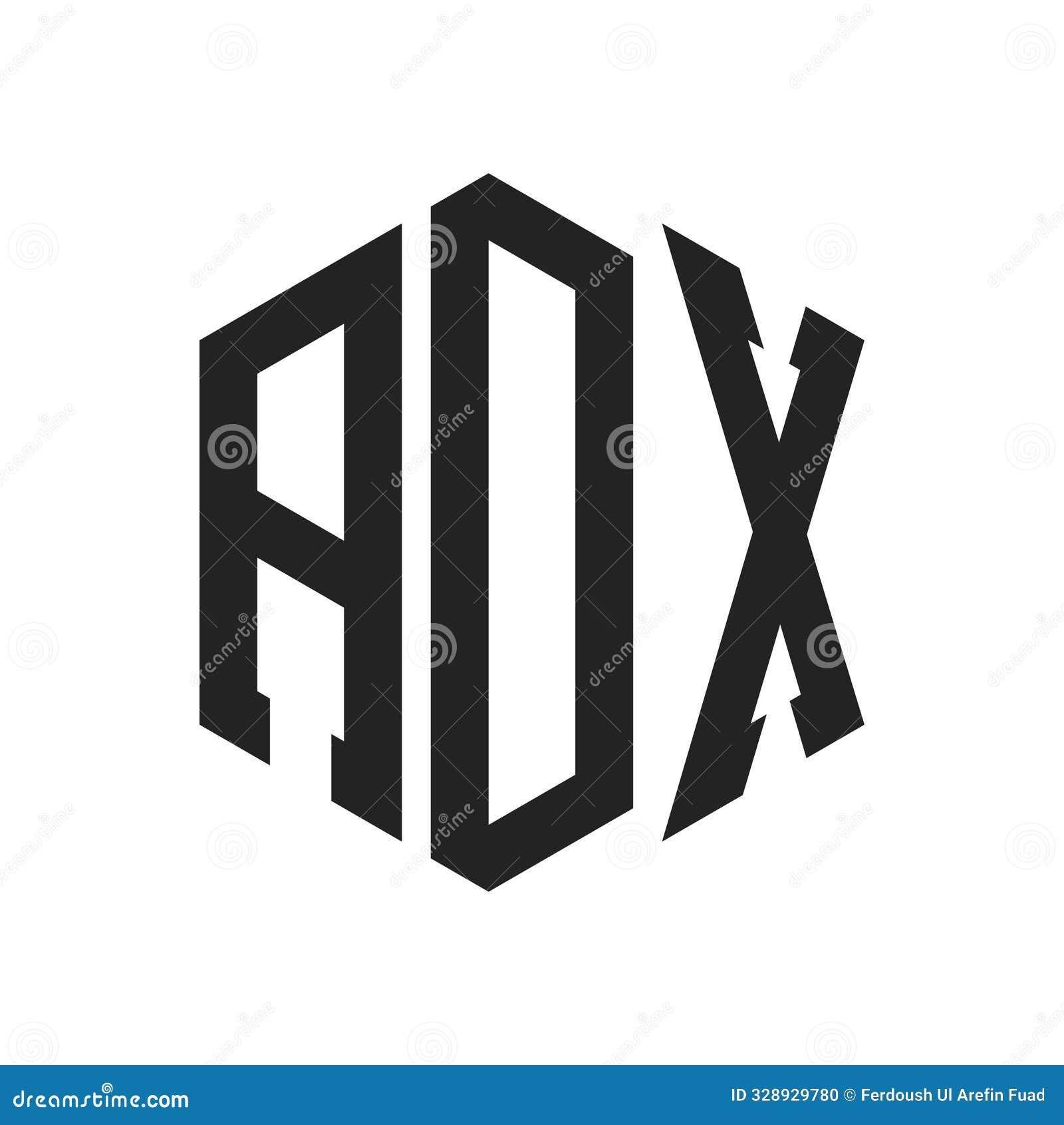 ADX Logo Design. Initial Letter ADX Monogram Logo Using Hexagon Shape ...