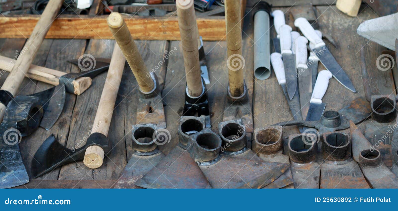 The adze and axe stock photo. Image of ironmonger, gardening - 23630892