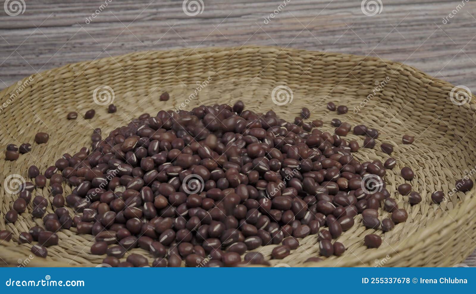 Adzuki Beans. Whole Raw Fruits of Vigna Angularis Stock Footage - Video ...