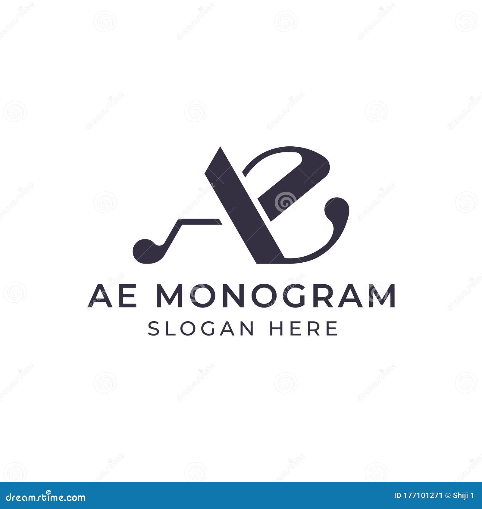 A and E Monogram Logo Design Simple Minimal Modern Style Logo Mark ...