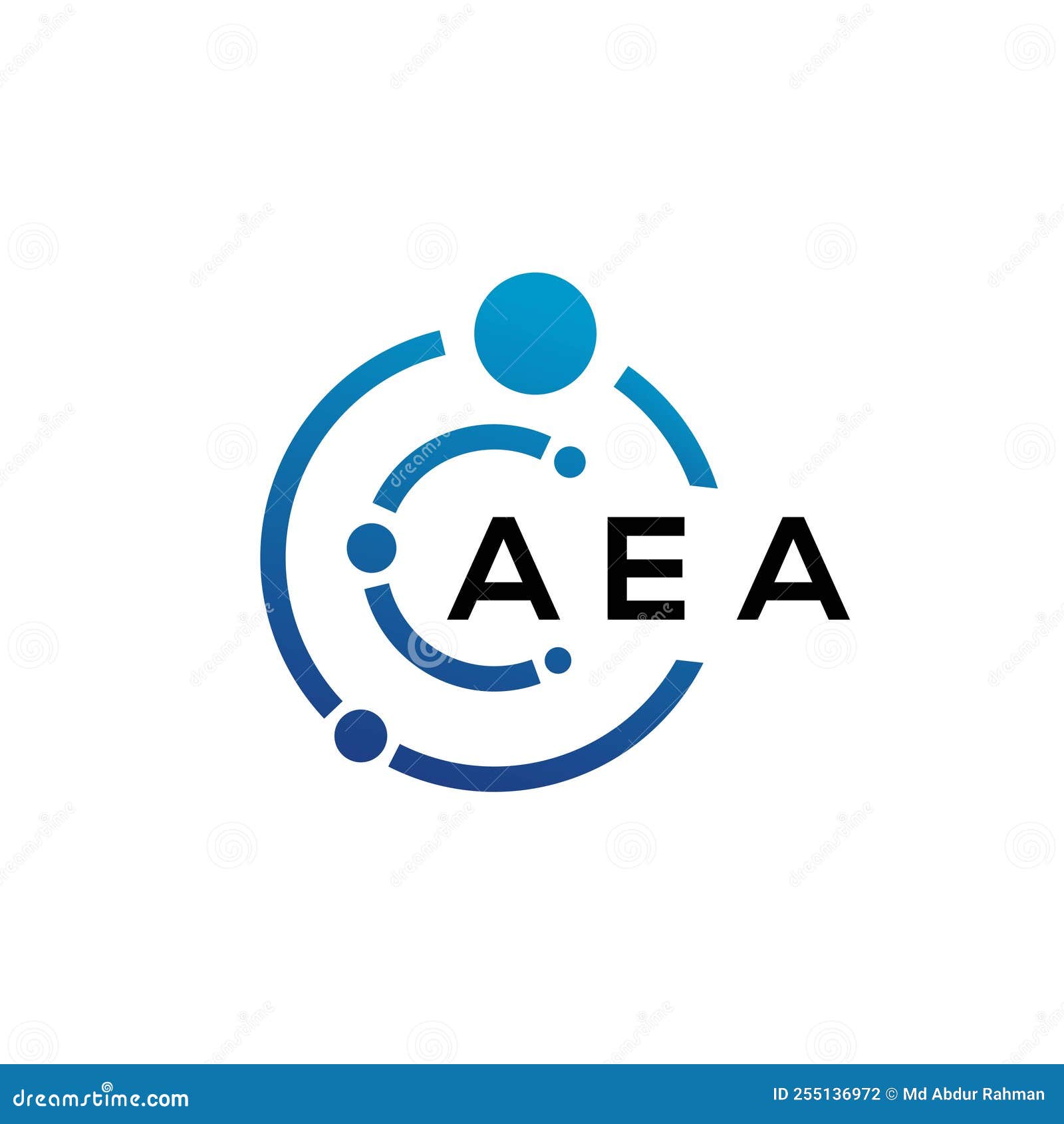 AEA Letter Logo Design On Black Background. AEA Creative Initials ...