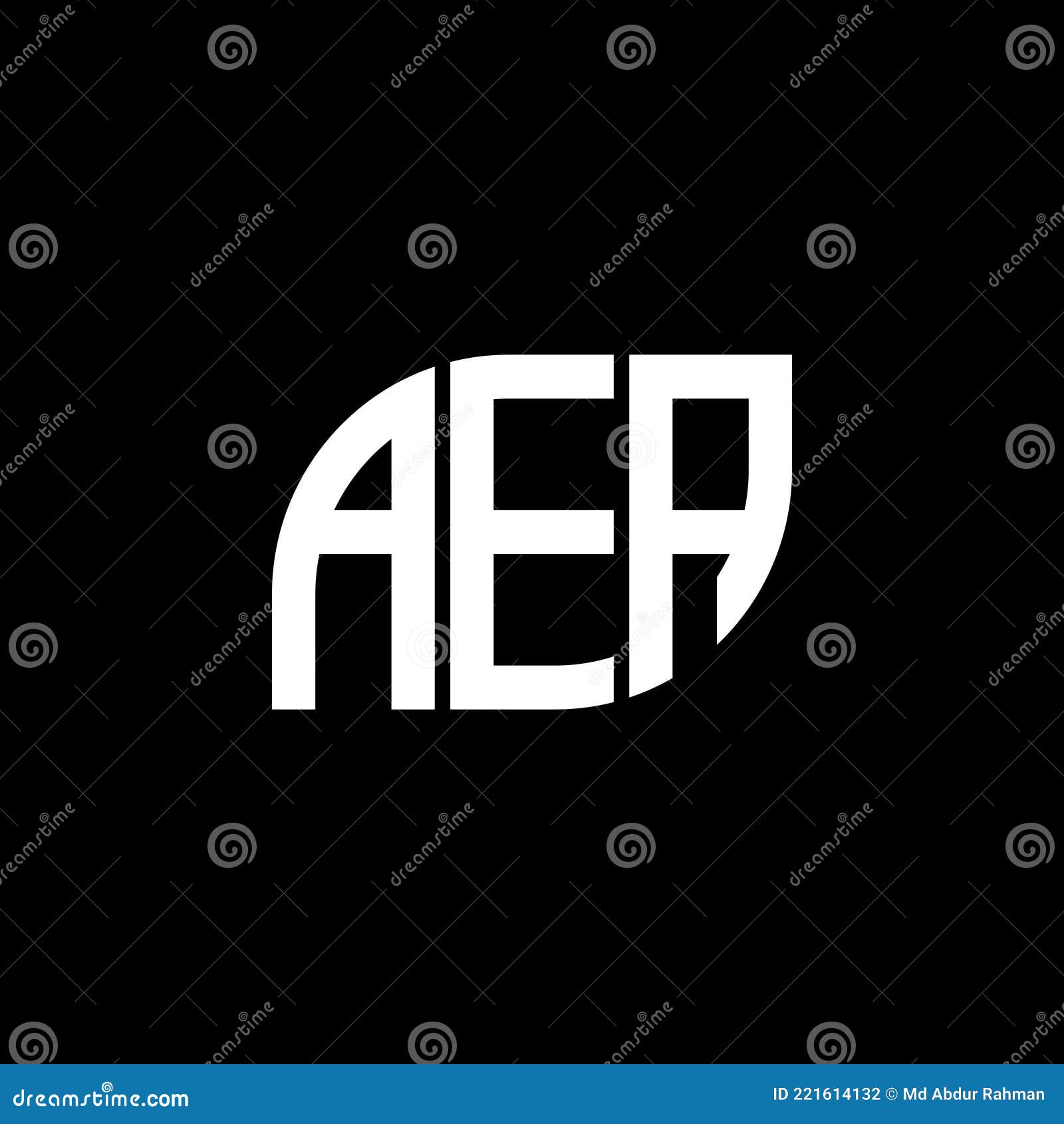 AEA Letter Logo Design on Black Background.AEA Creative Initials Letter ...