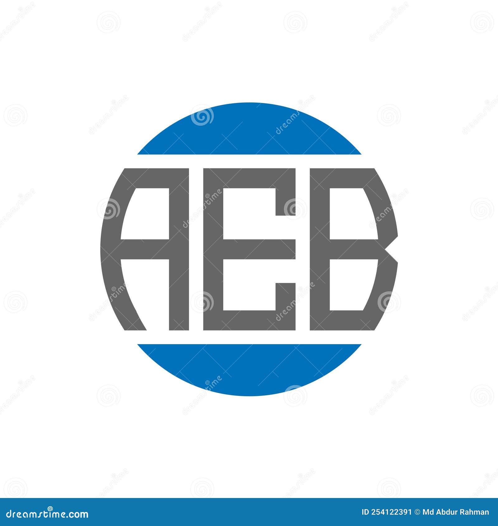AEB Letter Logo Design On White Background. AEB Creative Initials ...