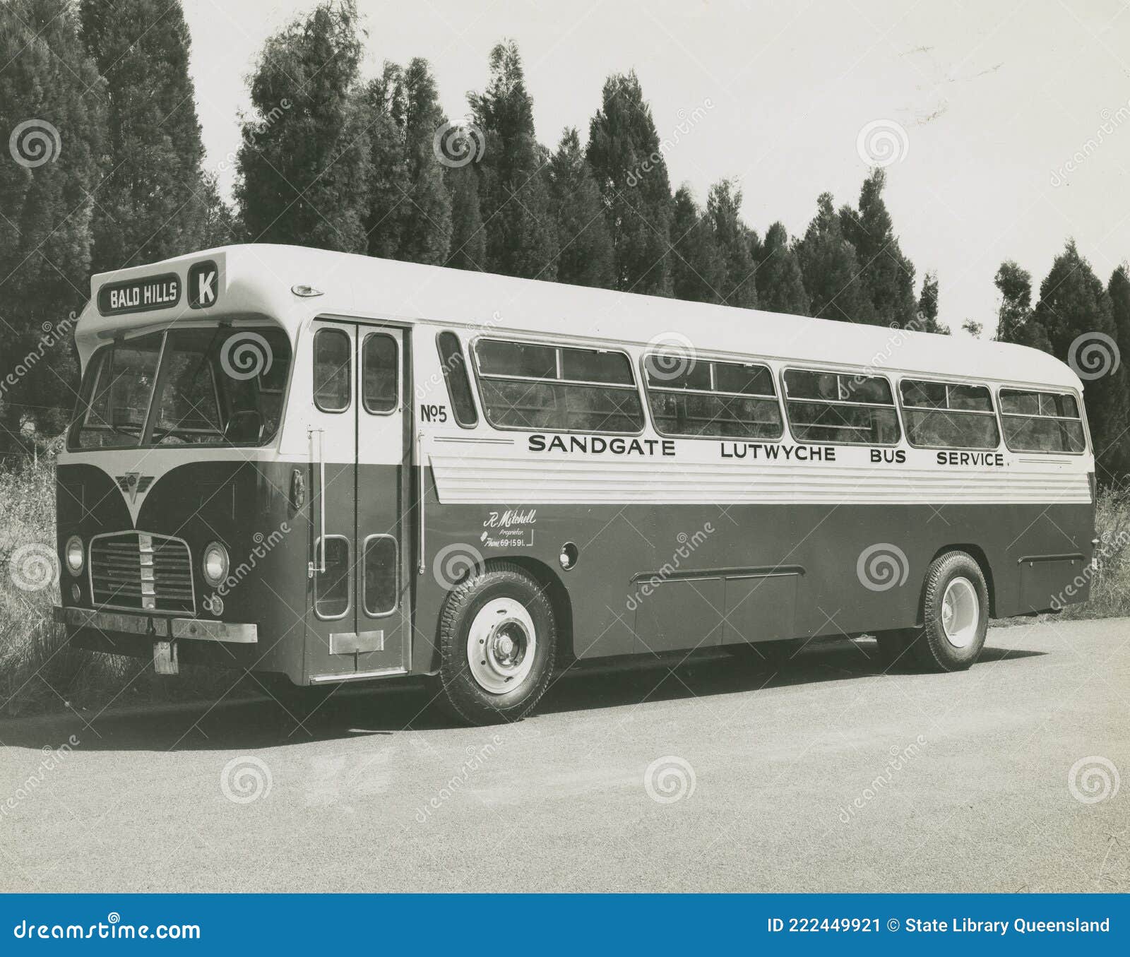 AEC Bus In The Bald Hills Region Picture. Image: 222449921