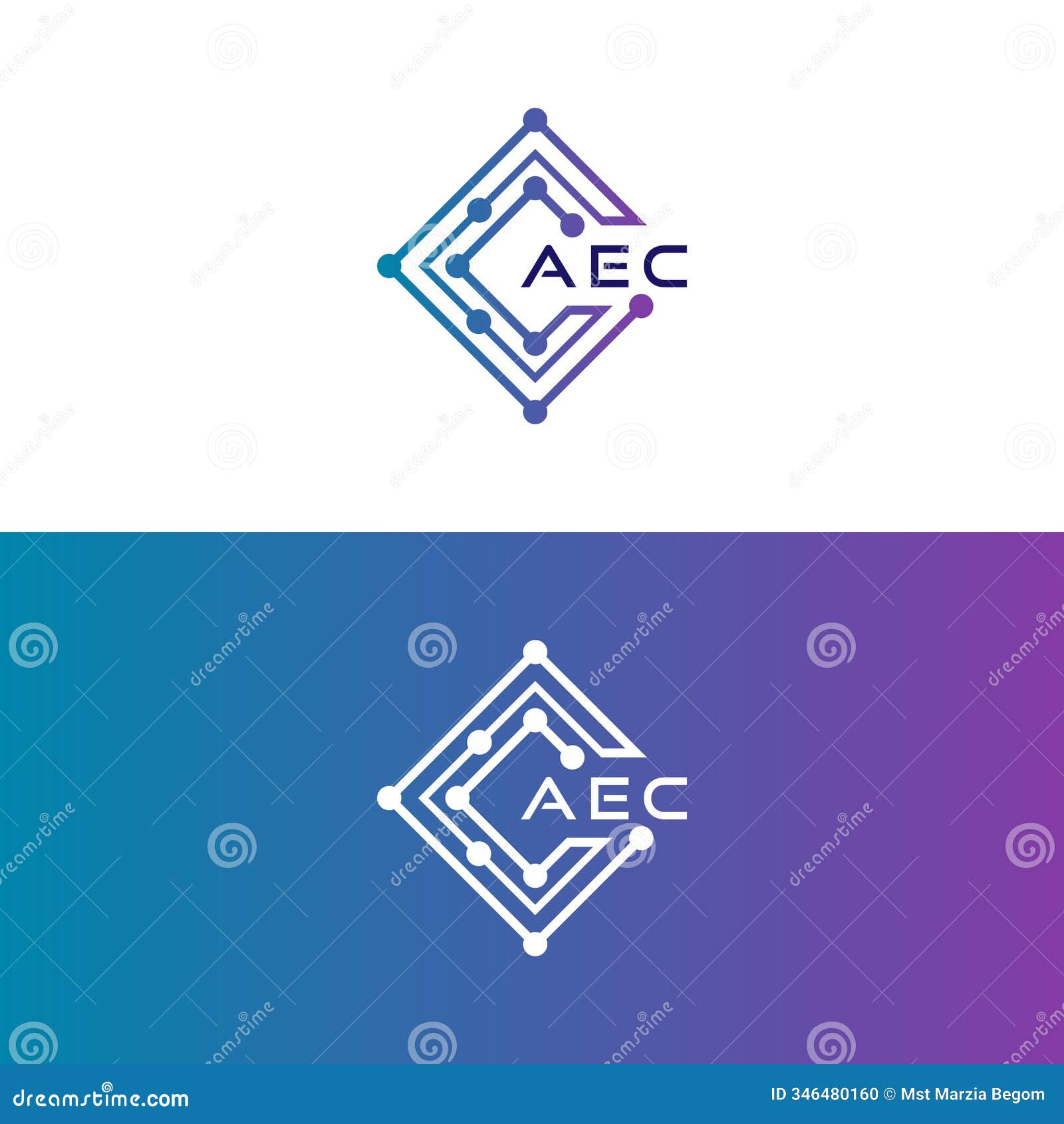 ABA Tech Initial Logo Design Icon For Technology, Digital, Tech ...