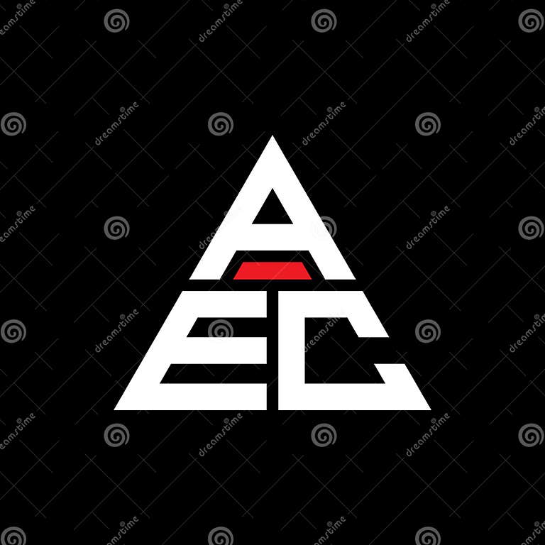 AEC Triangle Letter Logo Design with Triangle Shape. AEC Triangle Logo ...