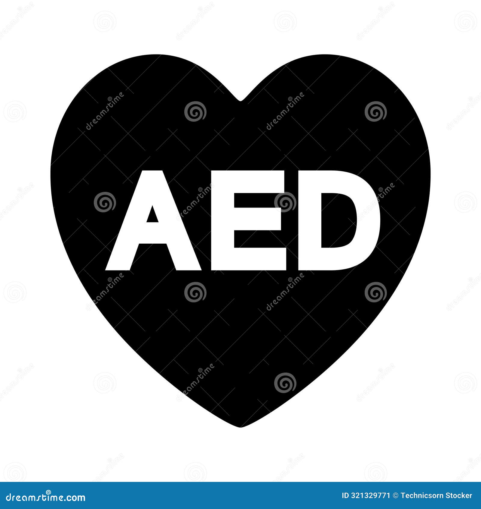 AED Automated External Defibrillator Black Icon,Vector Illustration ...