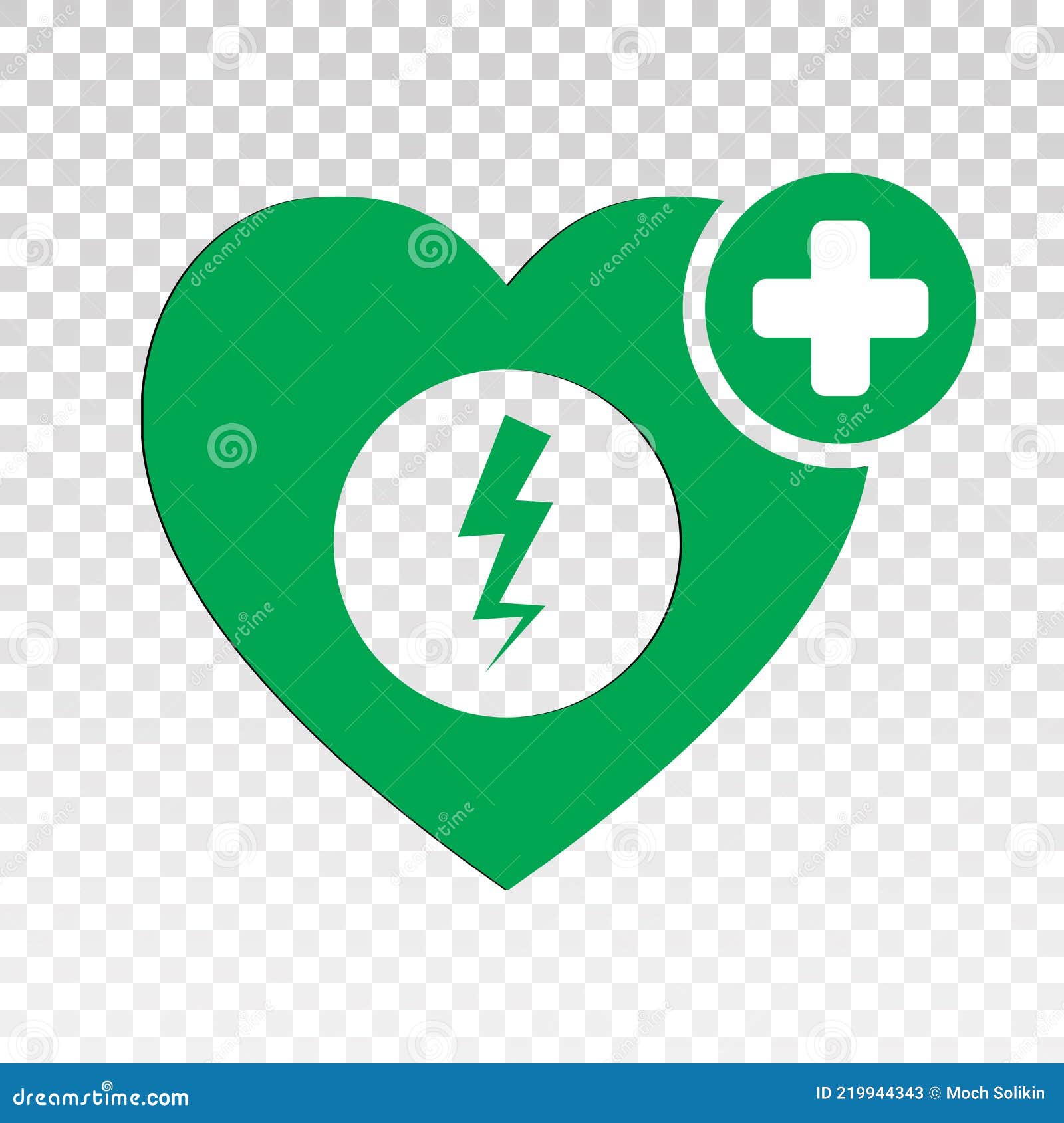 AED or Automated External Defibrillator Logo for Apps or Websites Stock ...