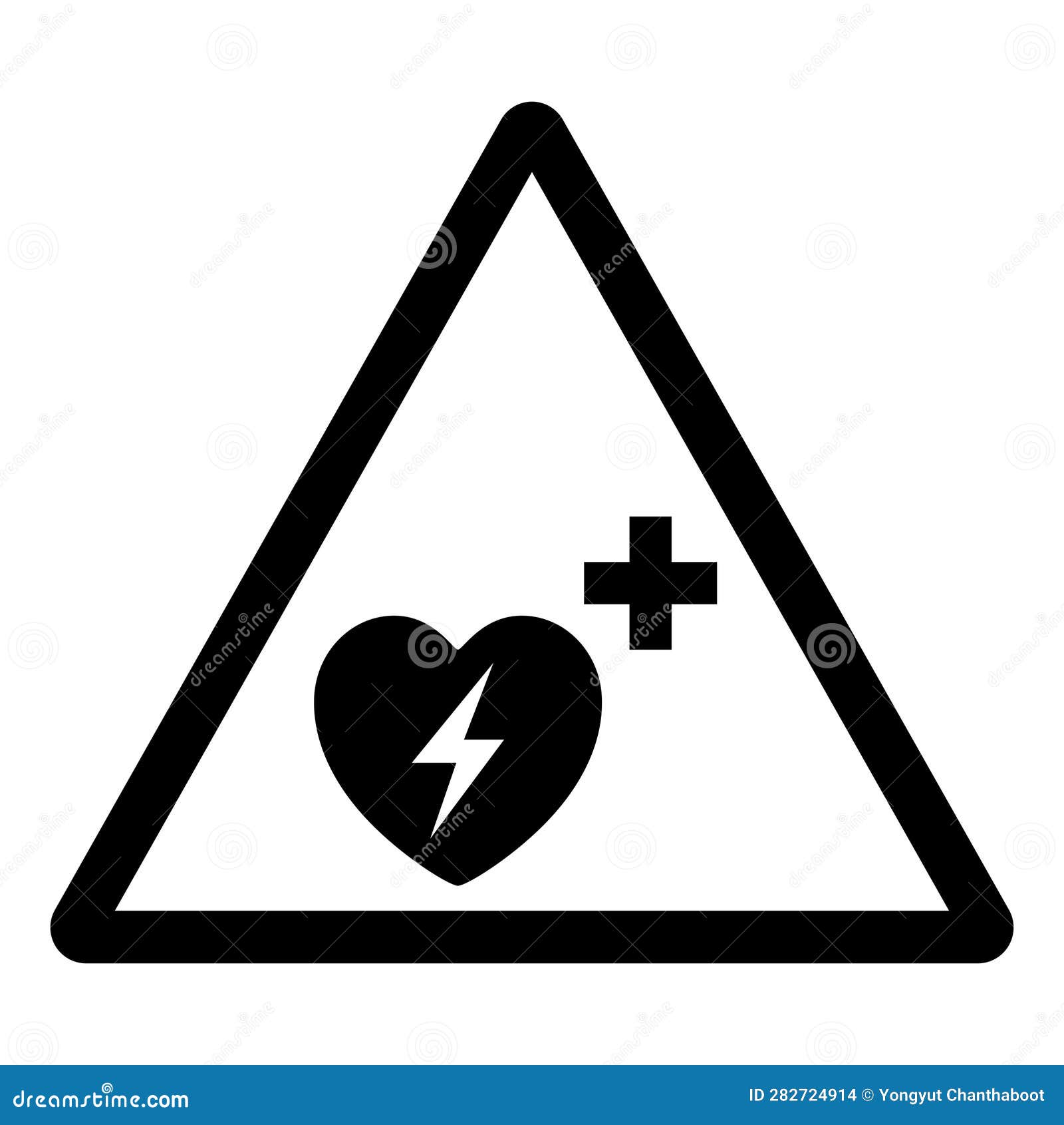 AED Automated External Defibrillator Symbol Sign, Vector Illustration ...