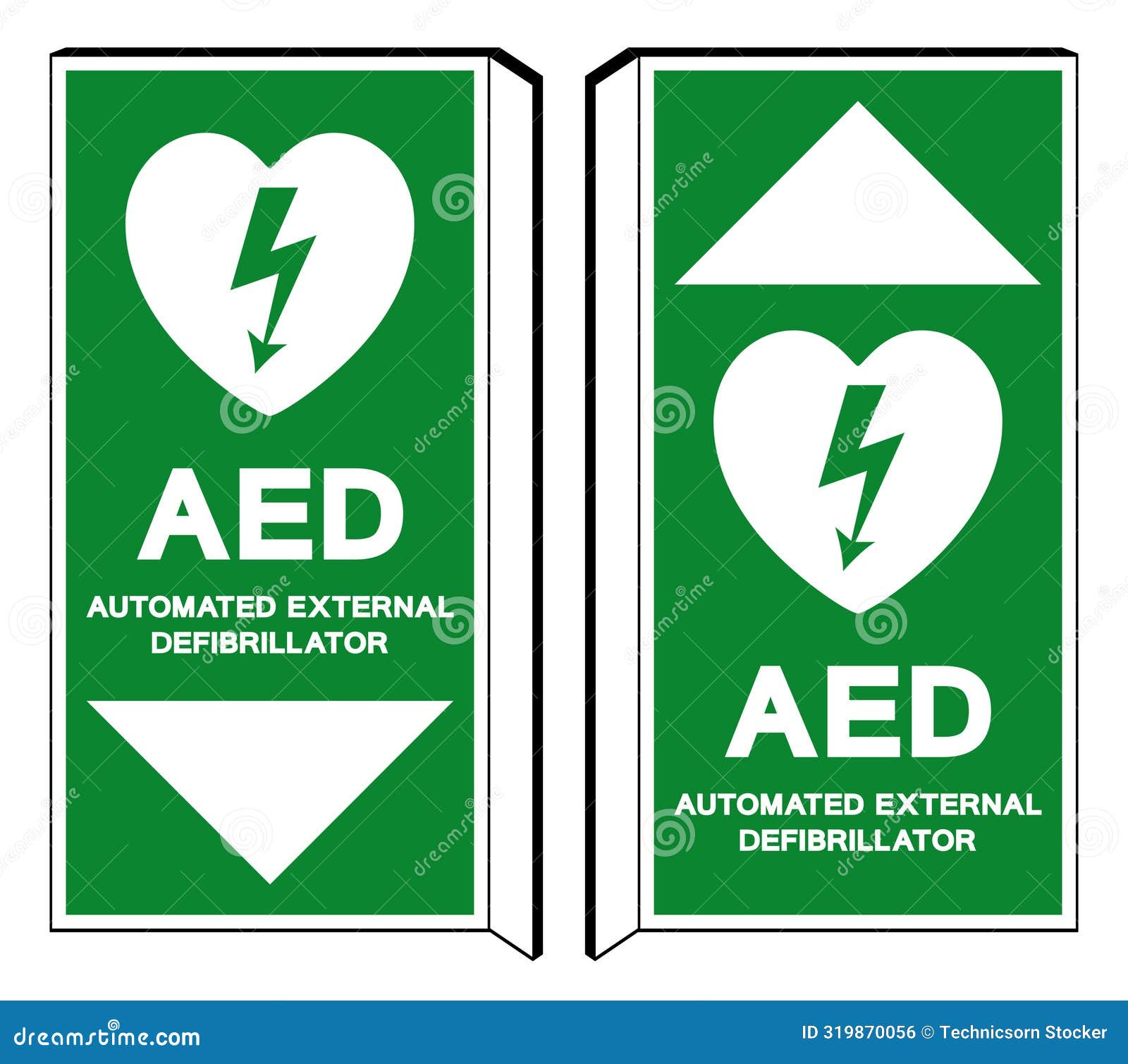 AED Automated External Defibrillator Symbol Sign, Vector Illustration ...