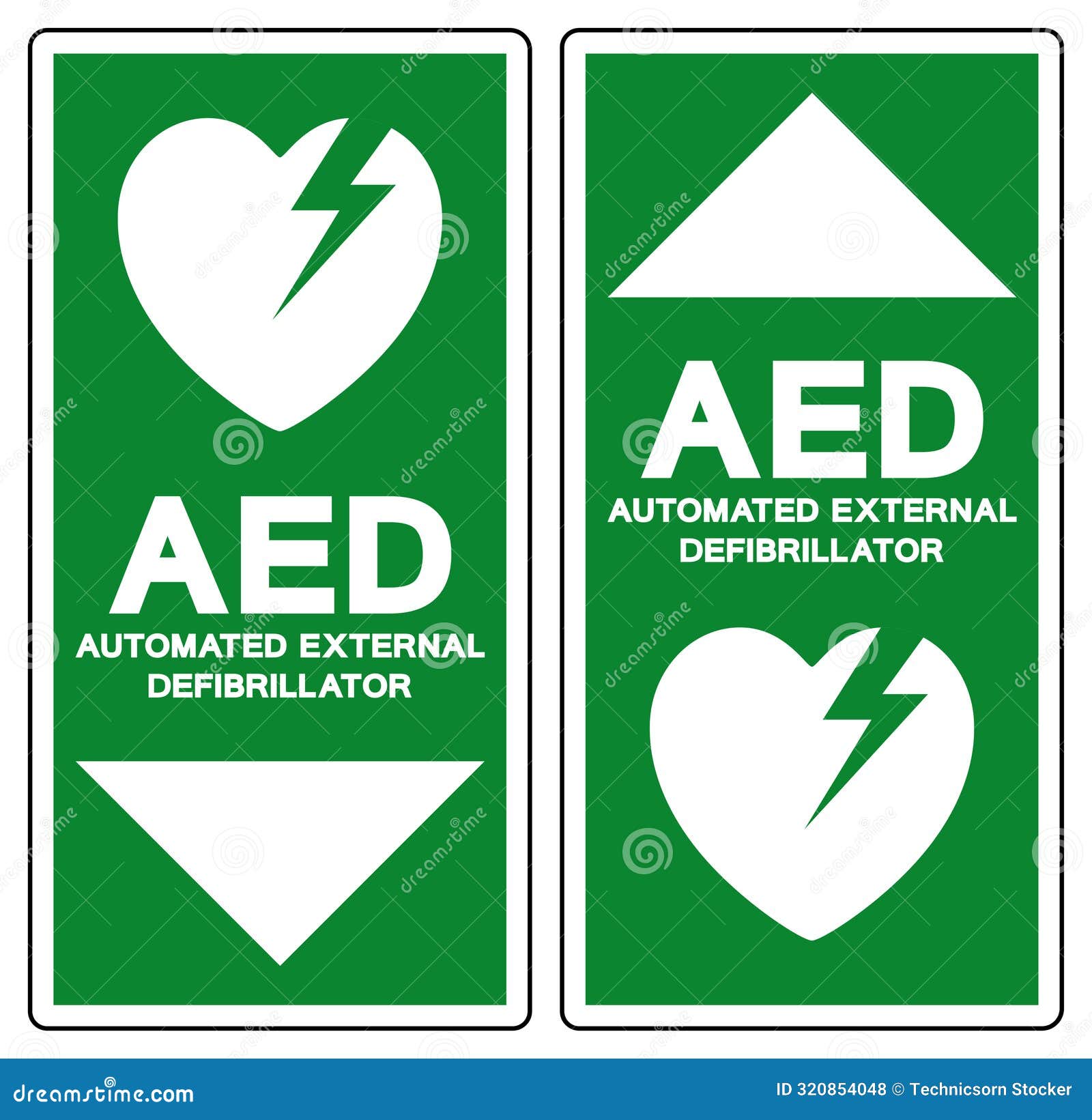 AED Automated External Defibrillator Symbol Sign, Vector Illustration ...