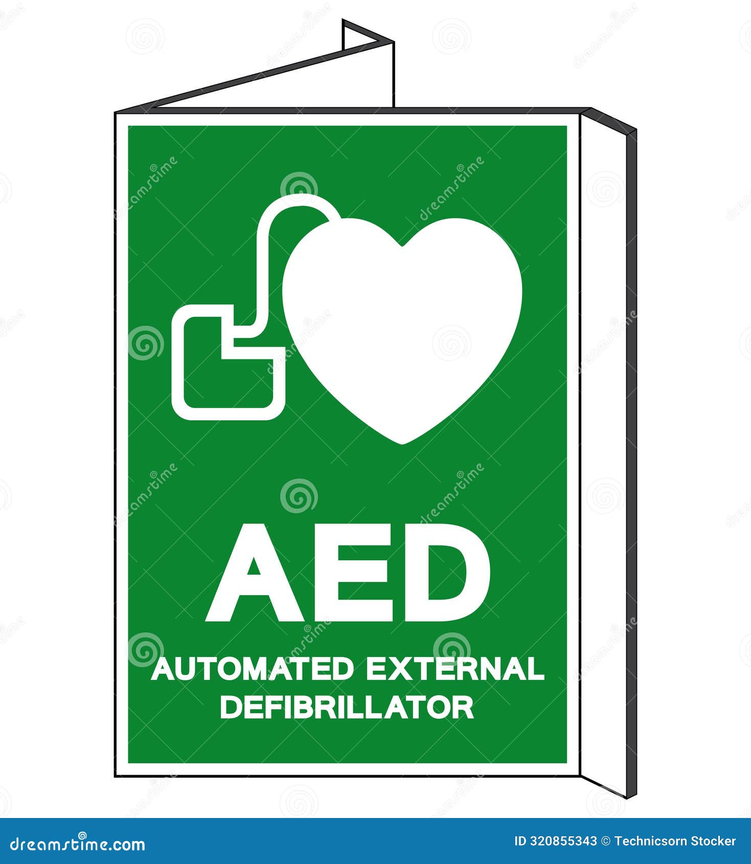 AED Automated External Defibrillator Symbol Sign, Vector Illustration ...