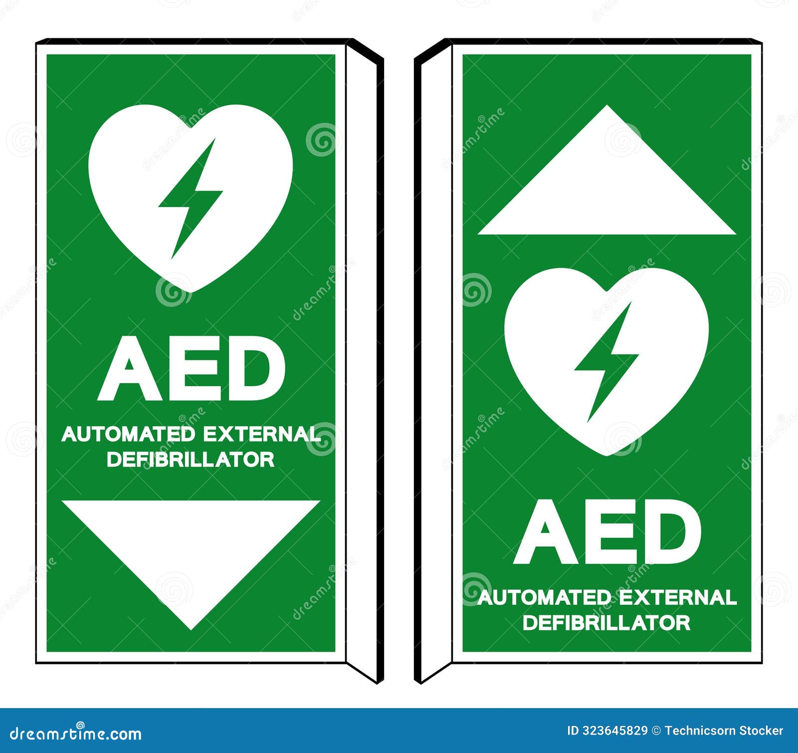 AED Automated External Defibrillator Symbol Sign, Vector Illustration ...