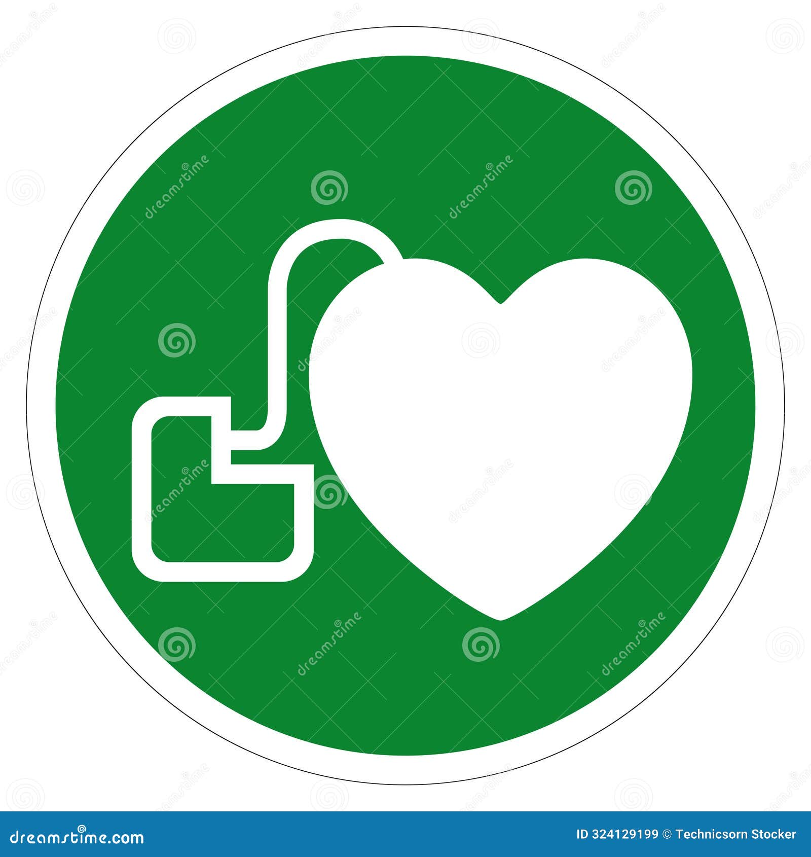 AED Automated External Defibrillator Symbol Sign, Vector Illustration ...