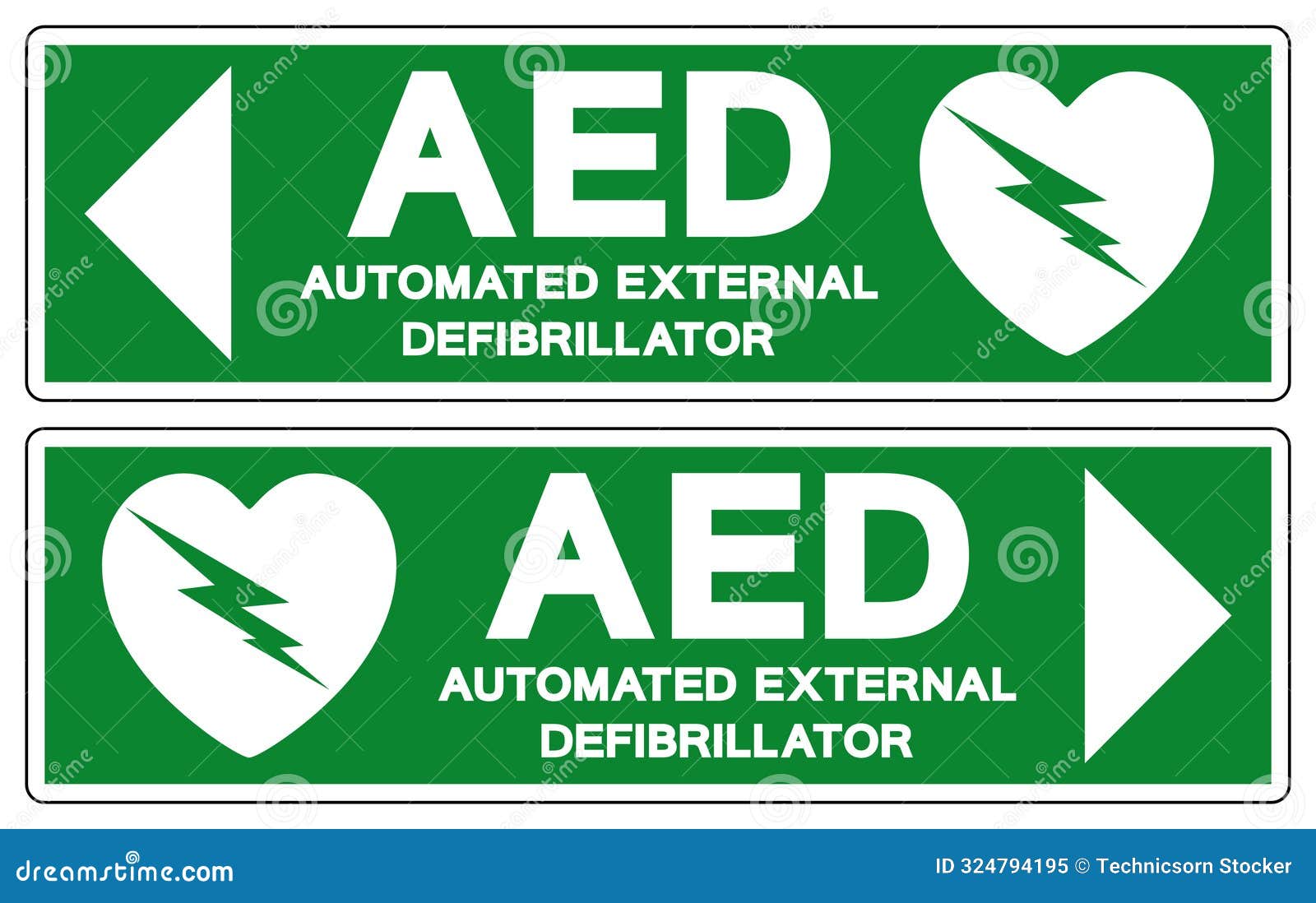 AED Automated External Defibrillator Symbol Sign, Vector Illustration ...