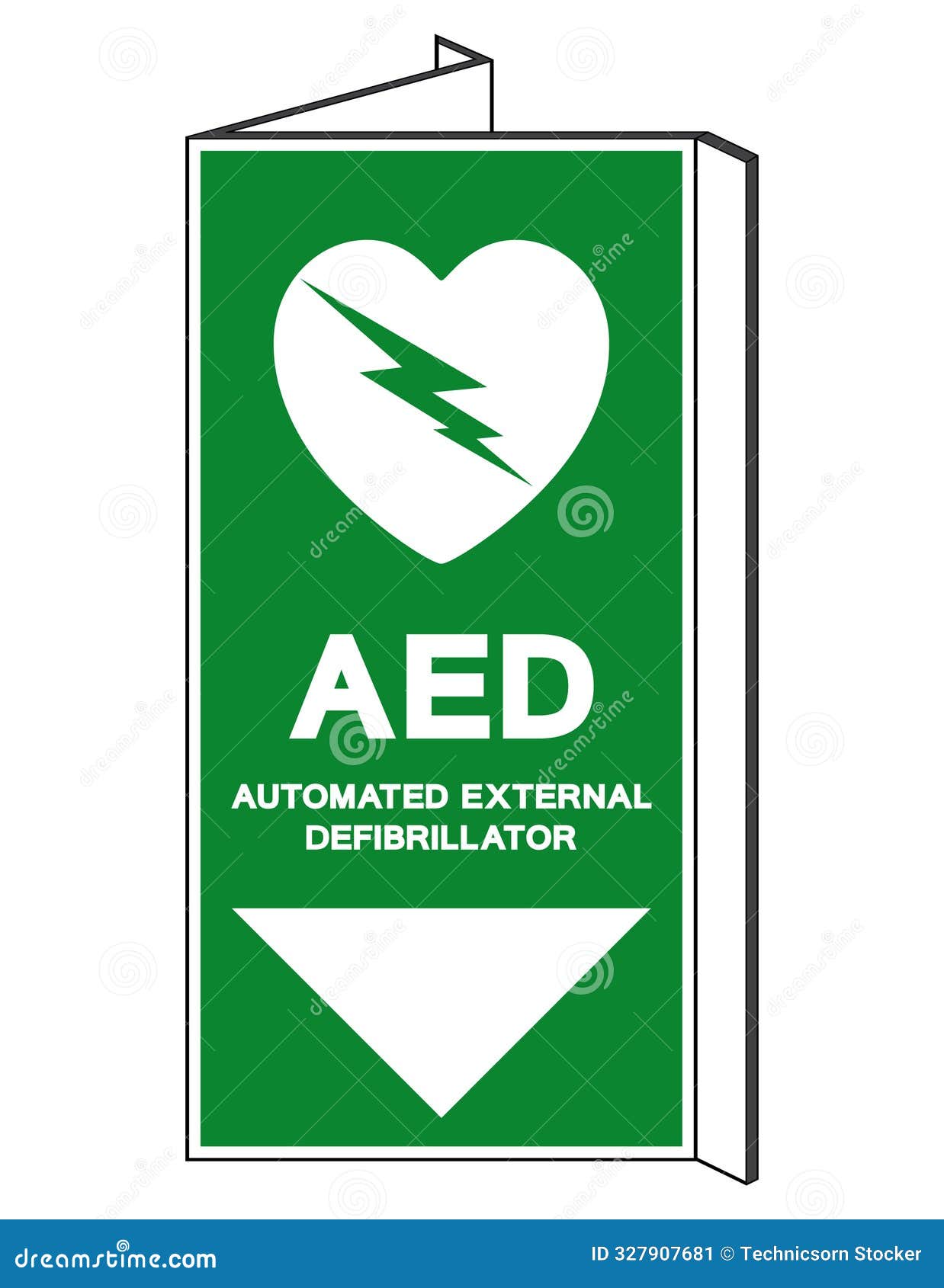 AED Automated External Defibrillator Symbol Sign, Vector Illustration ...