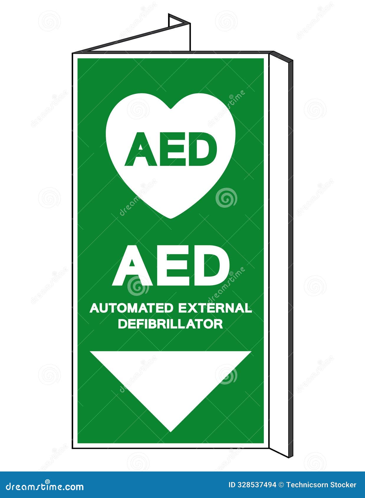 AED Automated External Defibrillator Symbol Sign, Vector Illustration ...