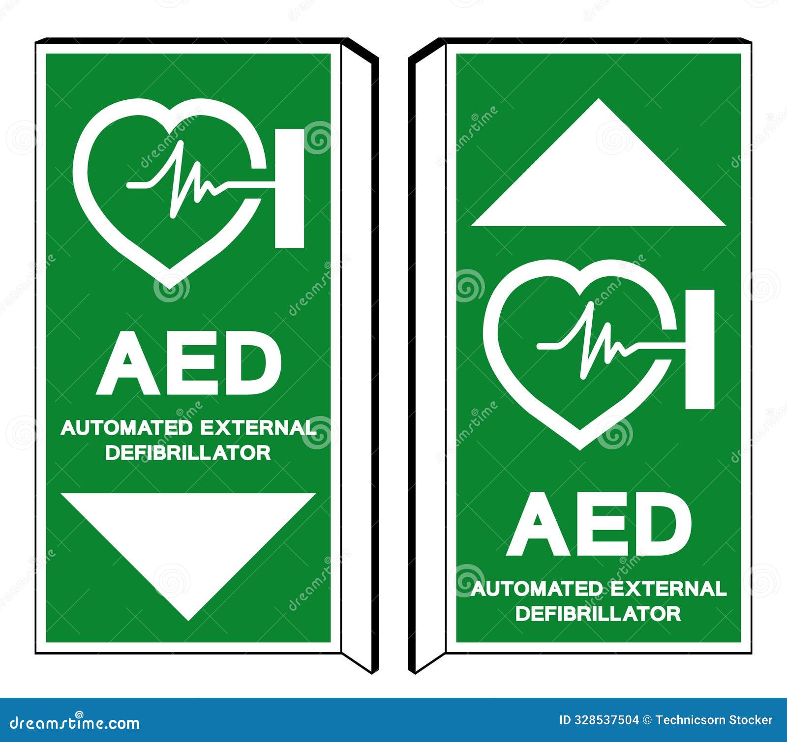 AED Automated External Defibrillator Symbol Sign, Vector Illustration ...