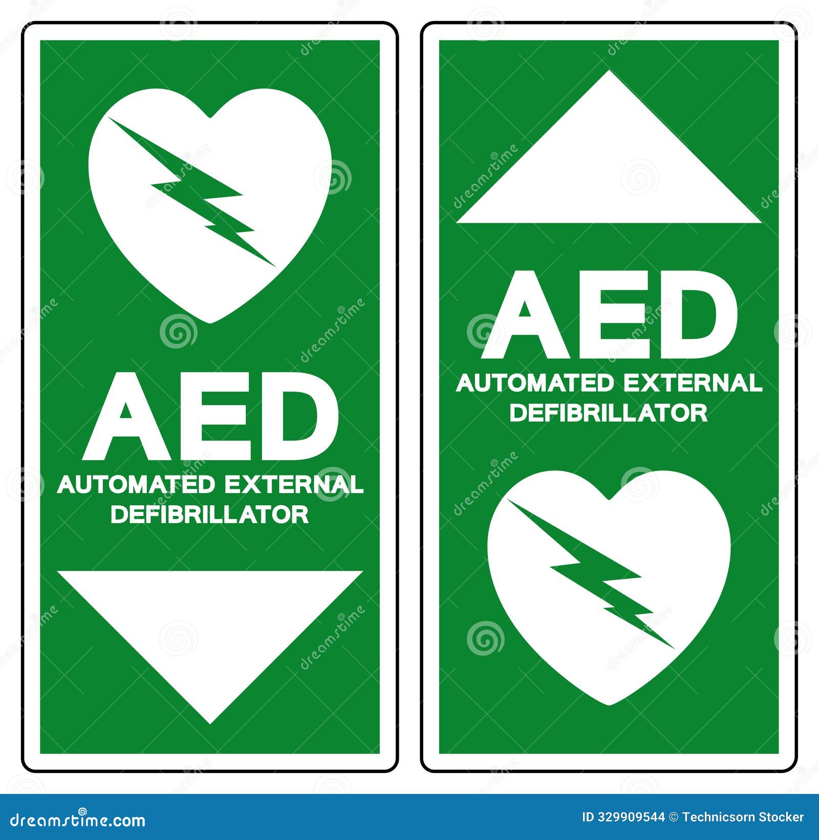 AED Automated External Defibrillator Symbol Sign, Vector Illustration ...