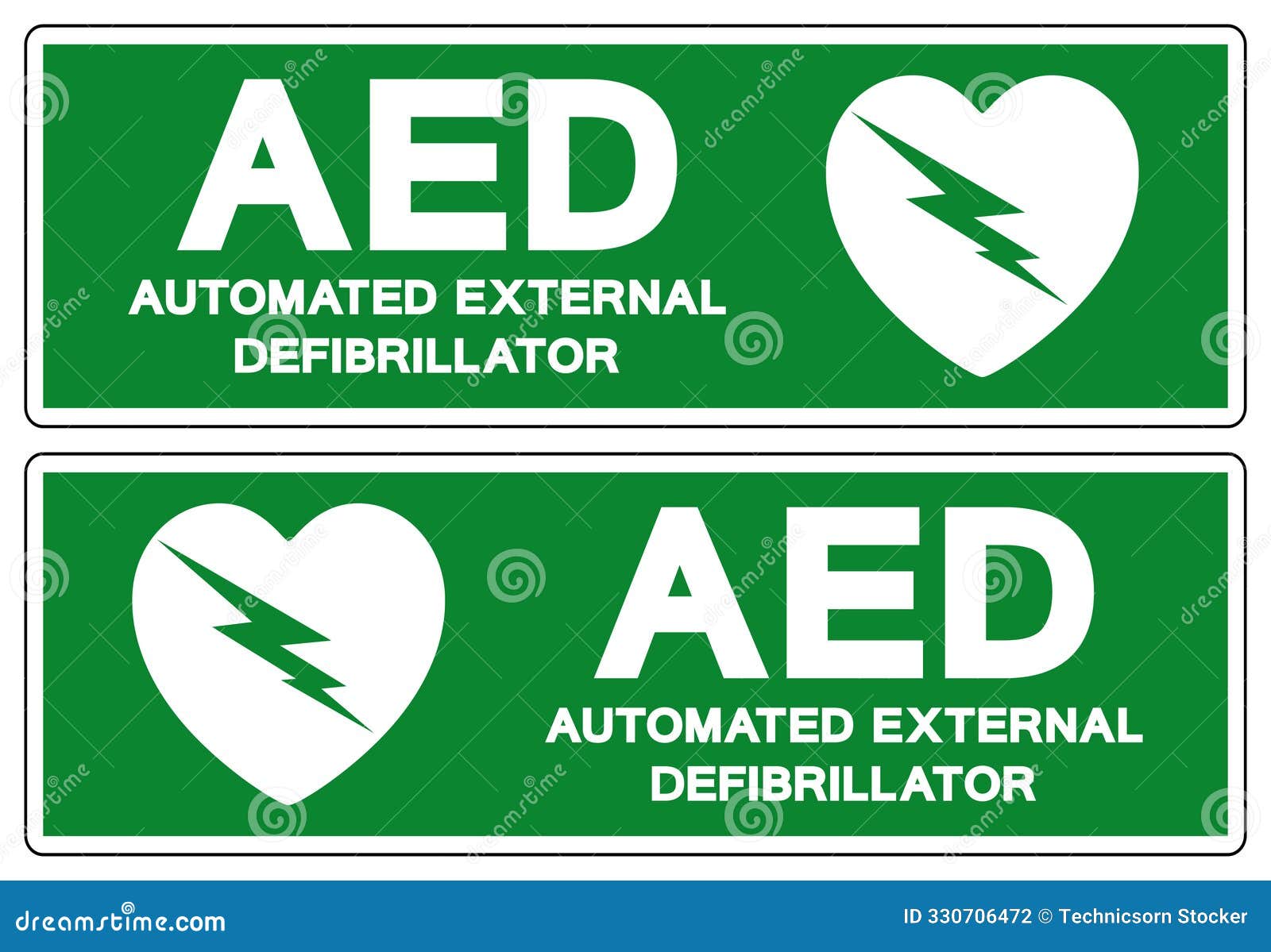 AED Automated External Defibrillator Symbol Sign, Vector Illustration ...