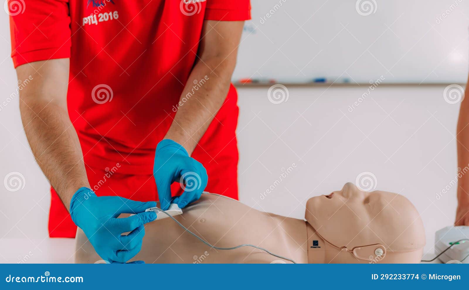 AED First Aid Resuscitation Course. Life Saving Skills in a First Aid ...