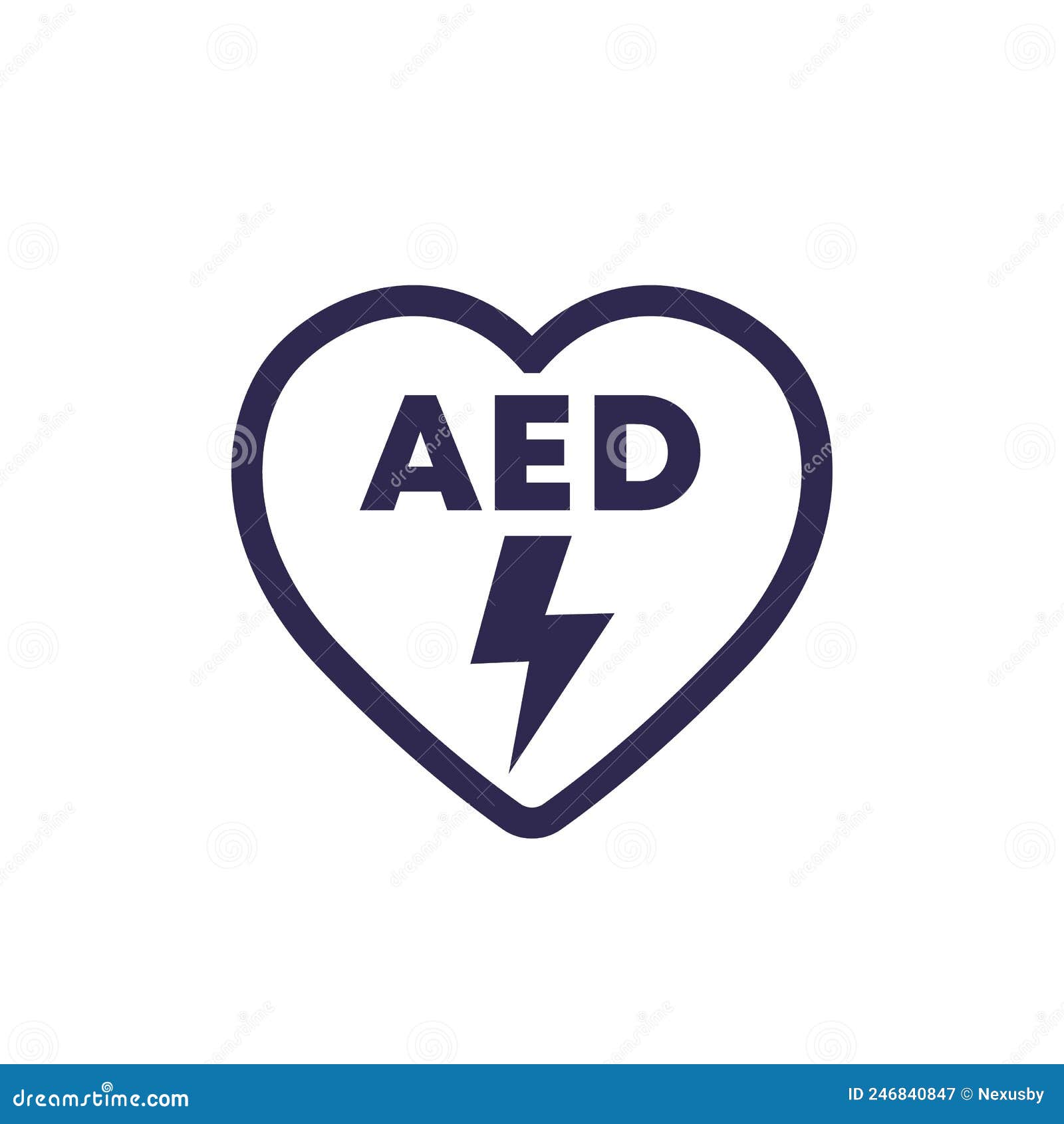 AED Icon, Automated External Defibrillator Cartoon Vector ...