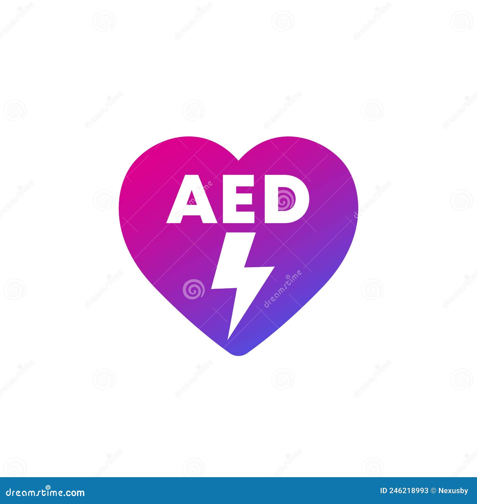 AED Icon, Automated External Defibrillator Stock Vector - Illustration ...