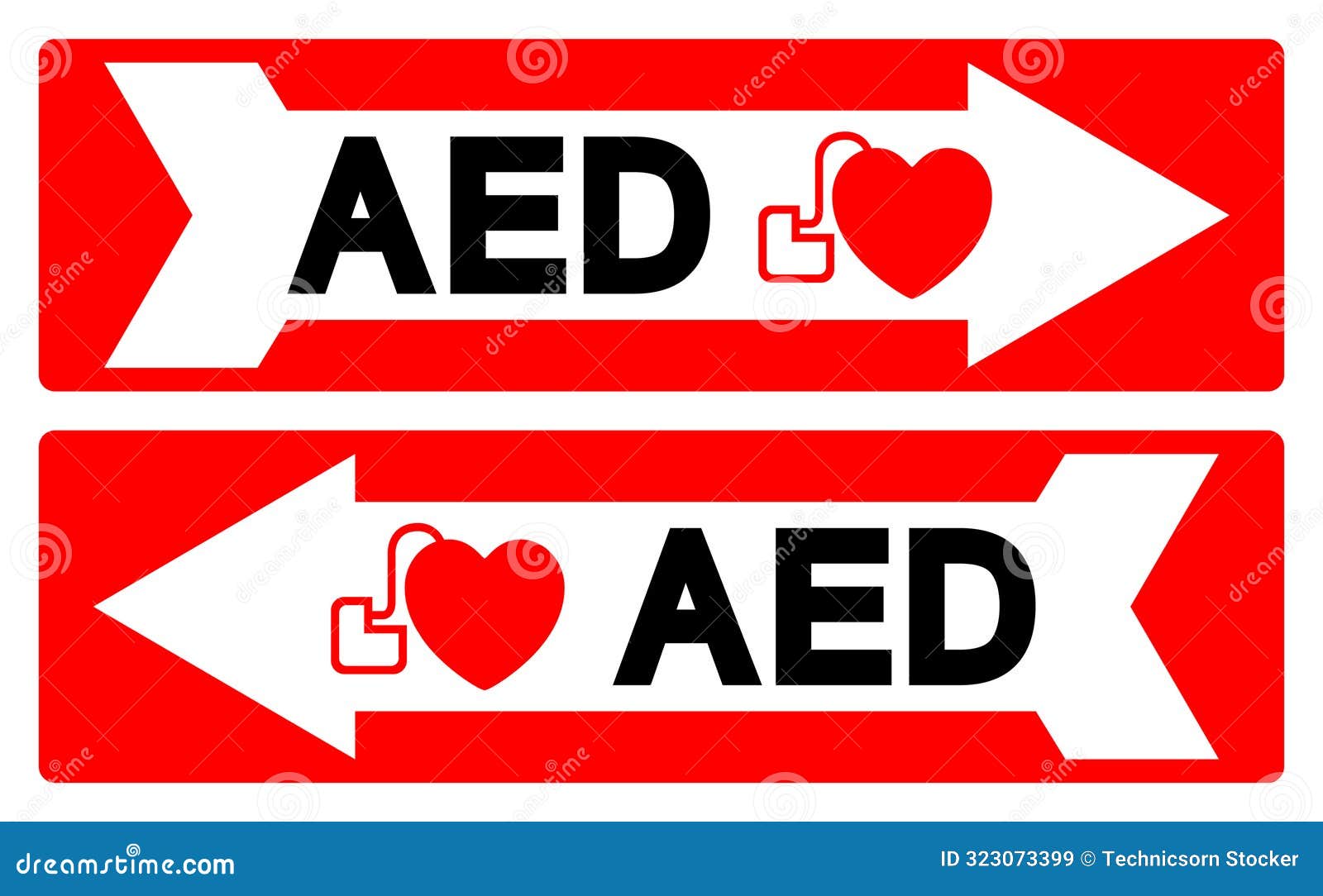 AED Symbol Sign, Vector Illustration, Isolate on White Background Label ...
