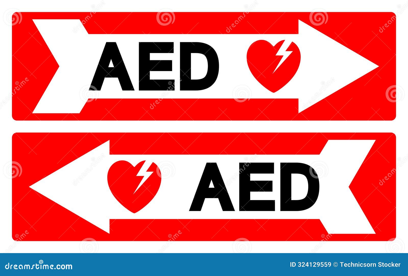 AED Symbol Sign, Vector Illustration, Isolate on White Background Label ...