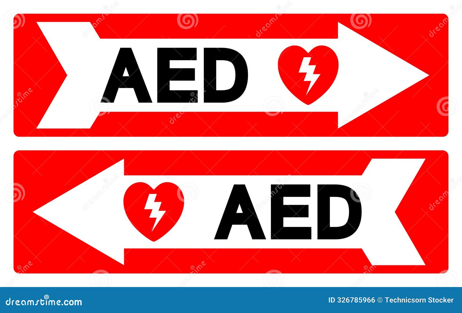 AED Symbol Sign, Vector Illustration, Isolate on White Background Label ...