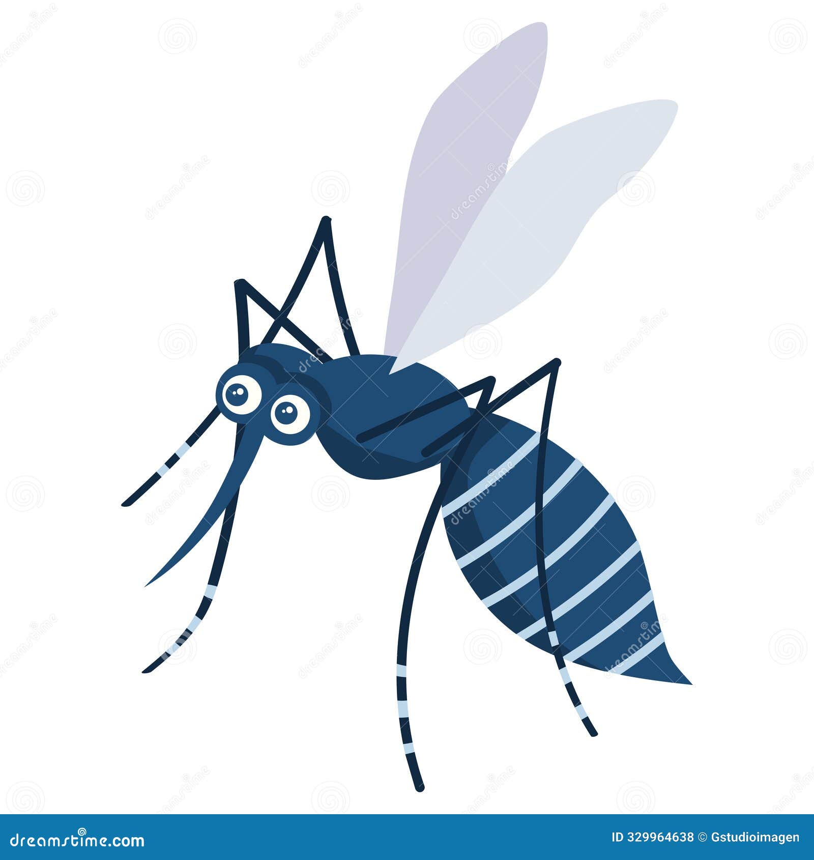 Aedes Mosquito Vector Illustration. Zika, Dengue, Chikungunya Threat ...