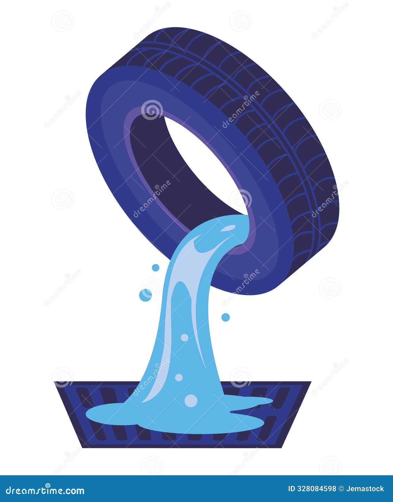 Dengue Prevention Avoid Water Vector Illustration | CartoonDealer.com ...