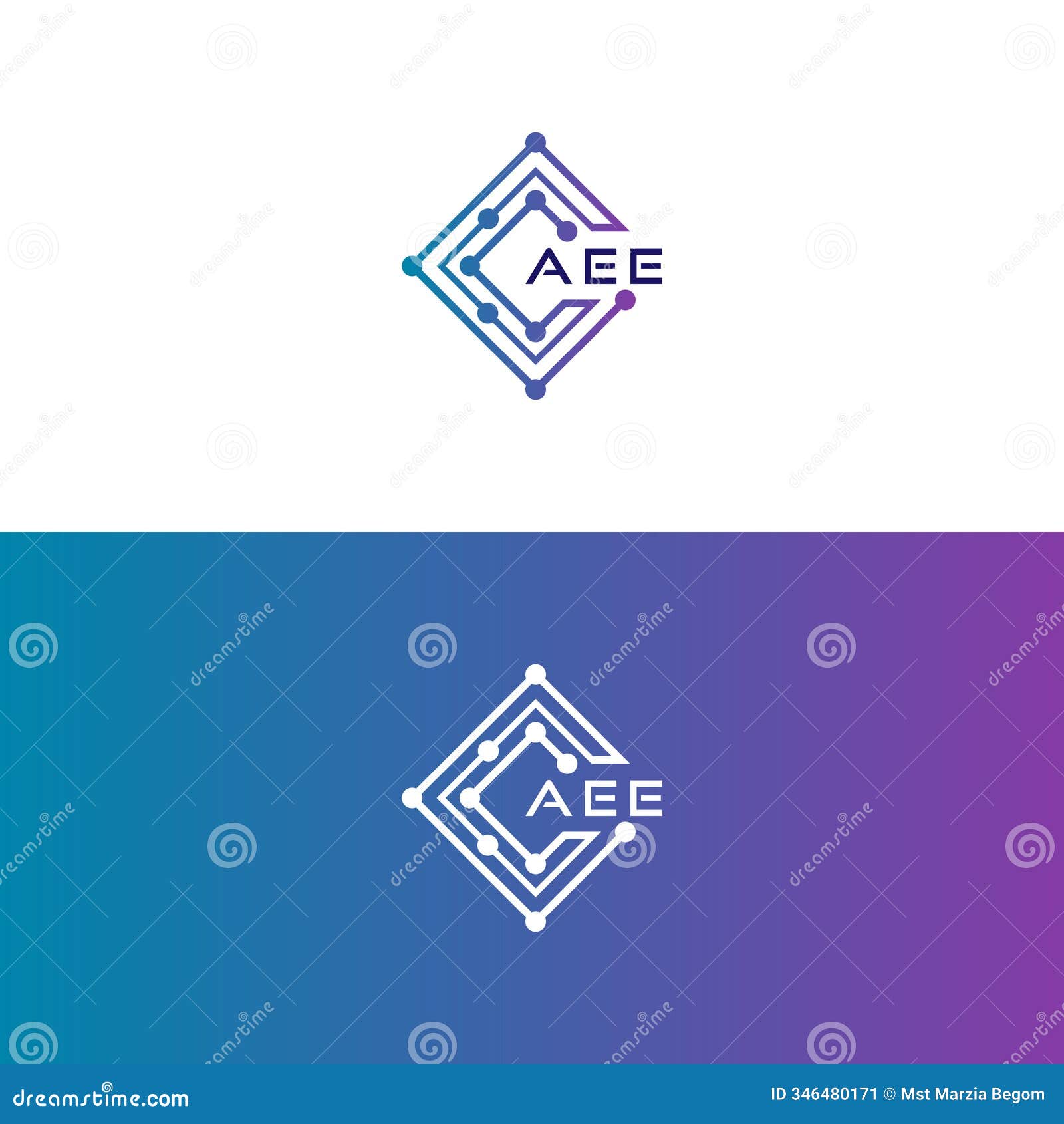 Aee Tech Initial Logo Design Icon for Technology, Digital, Tech ...