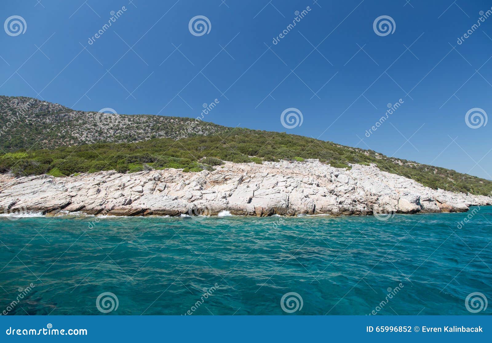 Aegean Coast stock photo. Image of green, blue, nature - 65996852