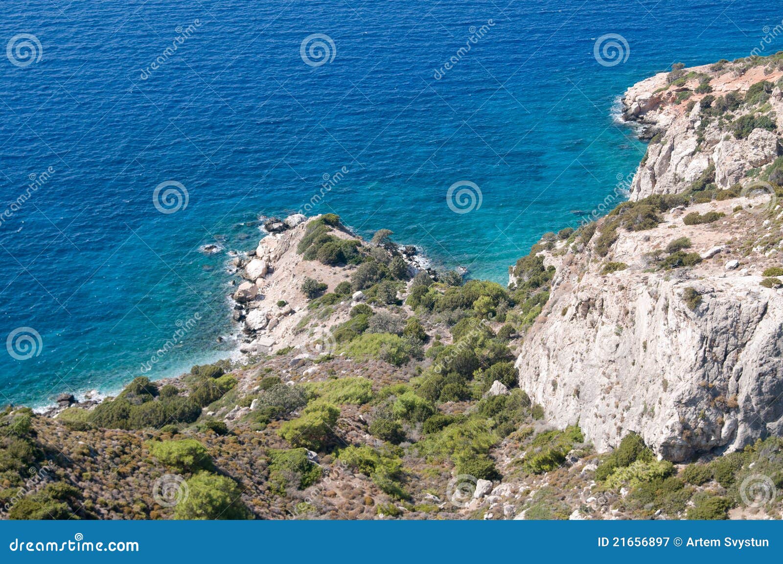 Aegean sea coast stock image. Image of island, aegean - 21656897