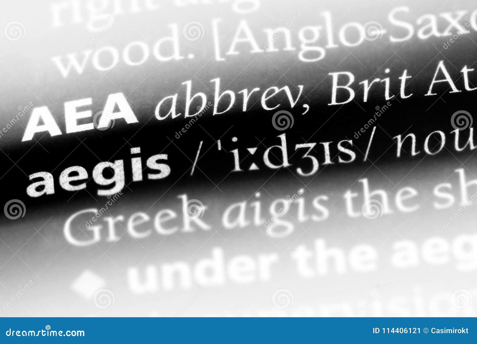Aegis stock image. Image of text, word, printed, macro - 114406121
