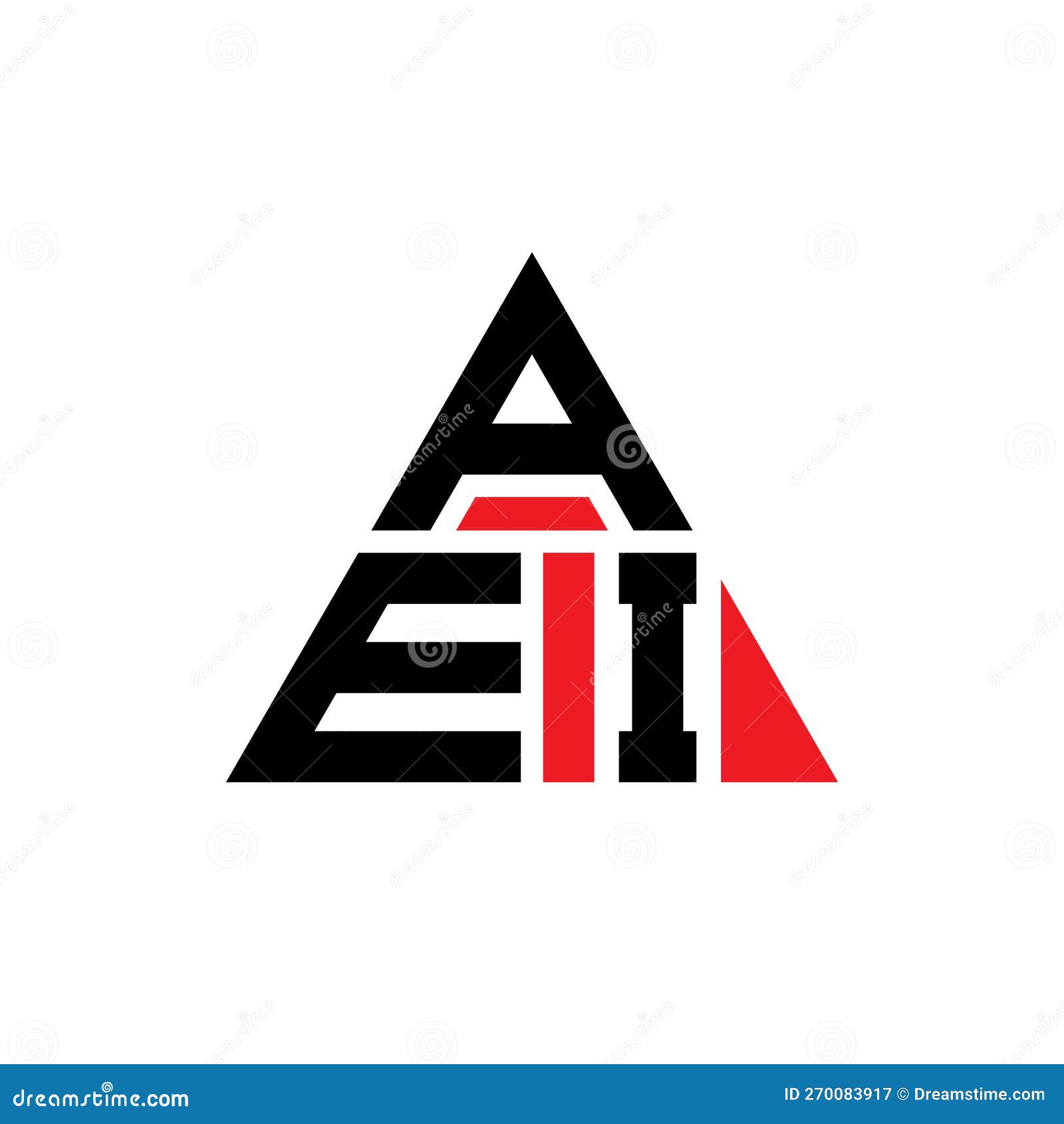 Aei Triangle Letter Logo Design With Triangle Shape. Aei Triangle Logo ...