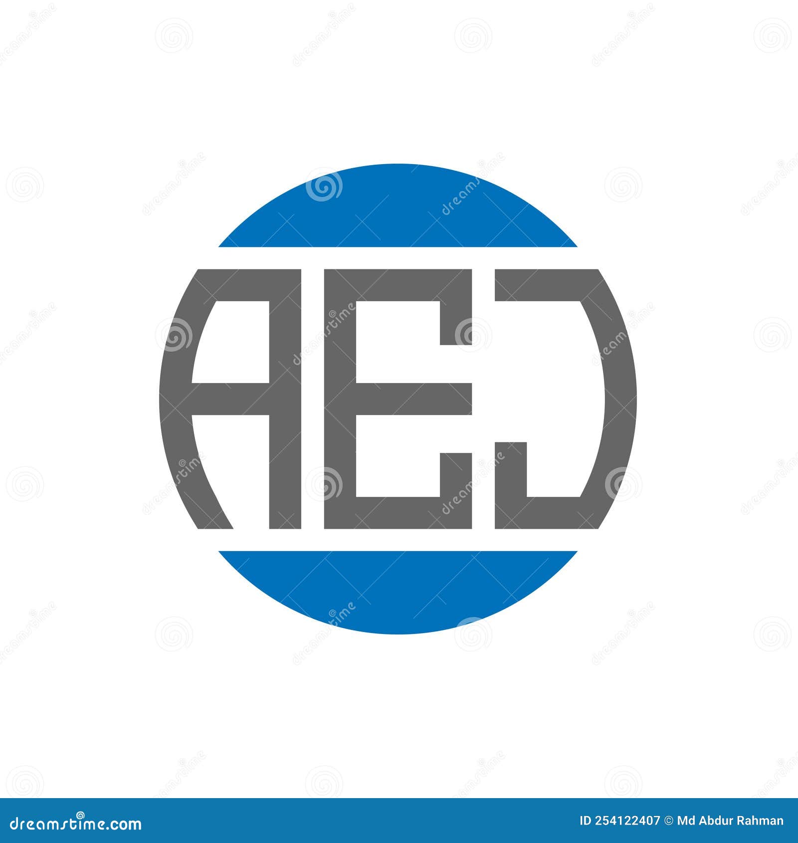 AEJ Letter Logo Design on White Background. AEJ Creative Initials ...