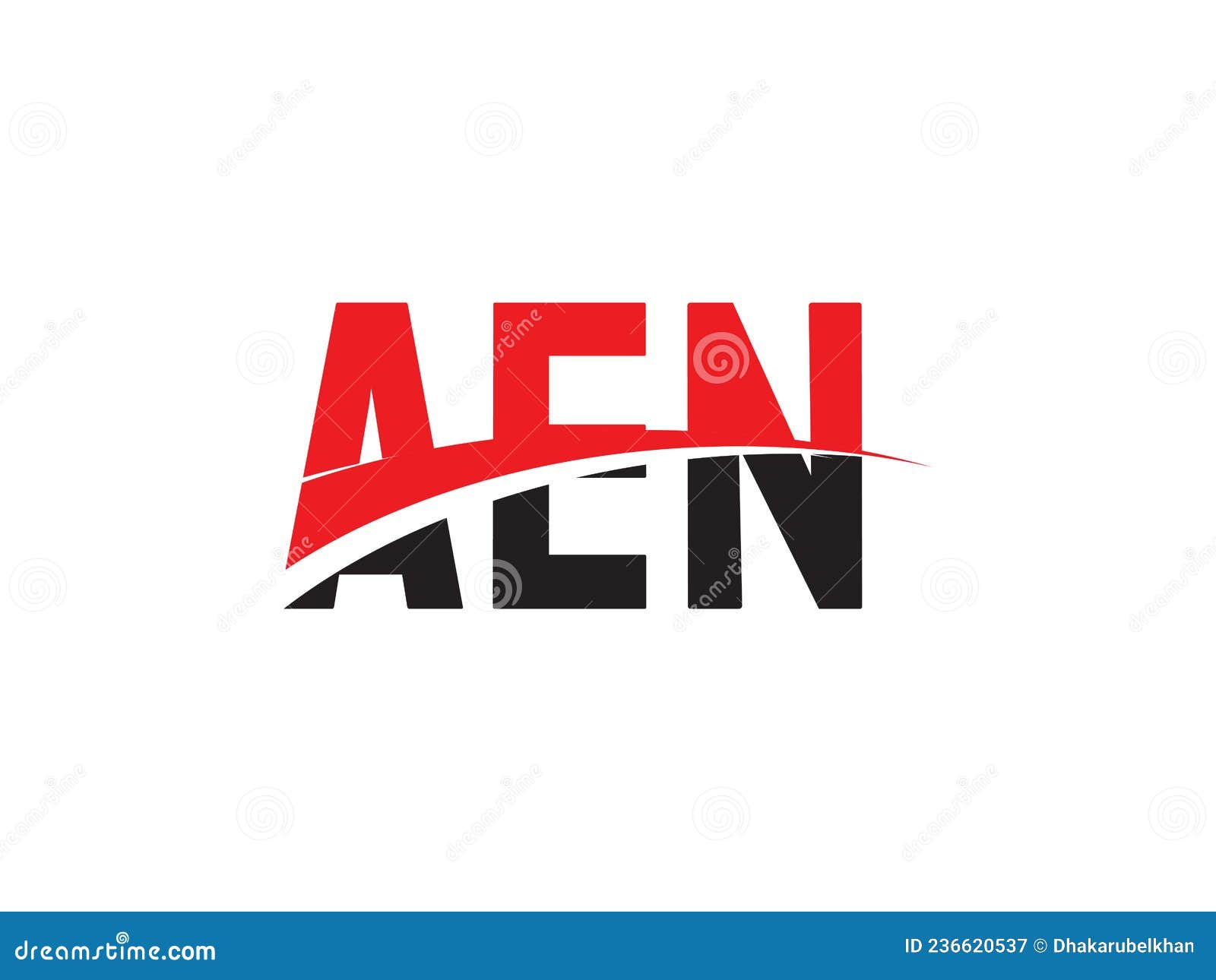 AEN Letter Initial Logo Design Vector Illustration Stock Vector ...