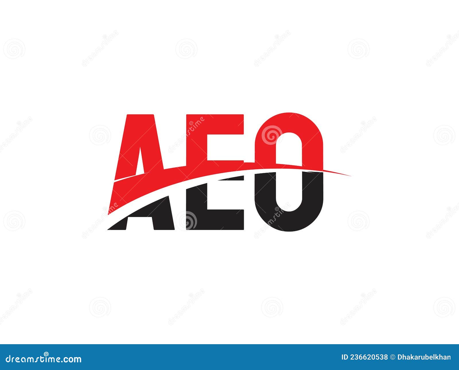 AEO Letter Initial Logo Design Vector Illustration Stock Vector ...