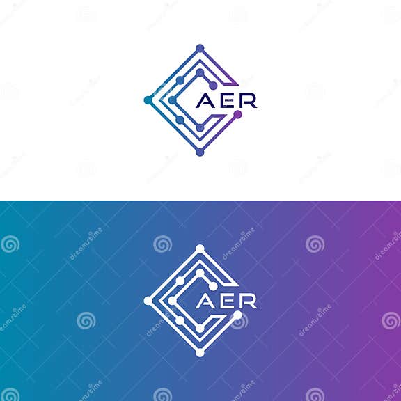 Aer Tech Initial Logo Design Icon for Technology, Digital, Tech ...