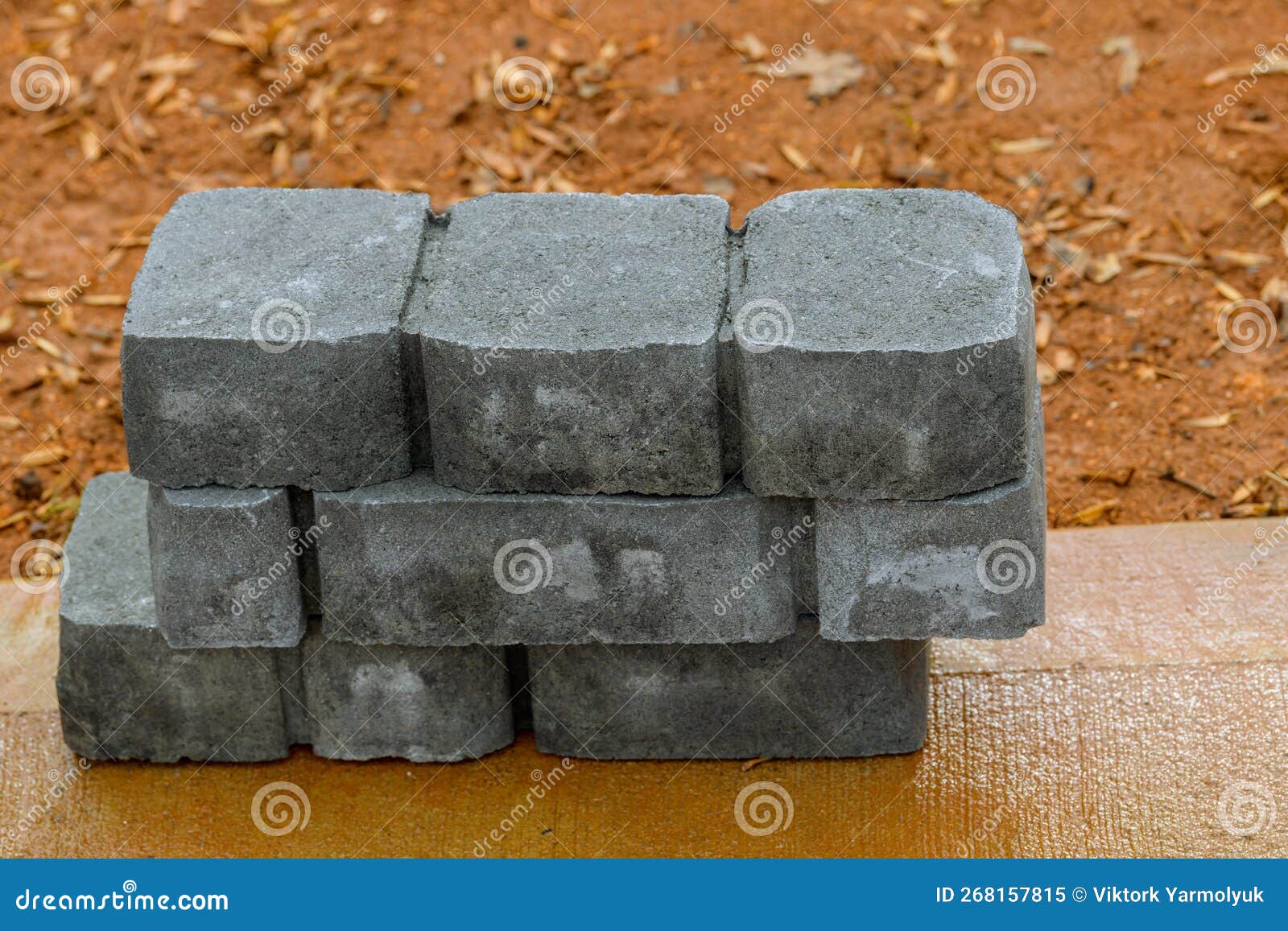 Aerated Concrete Blocks of Light Building Material Piled on a Pile for ...