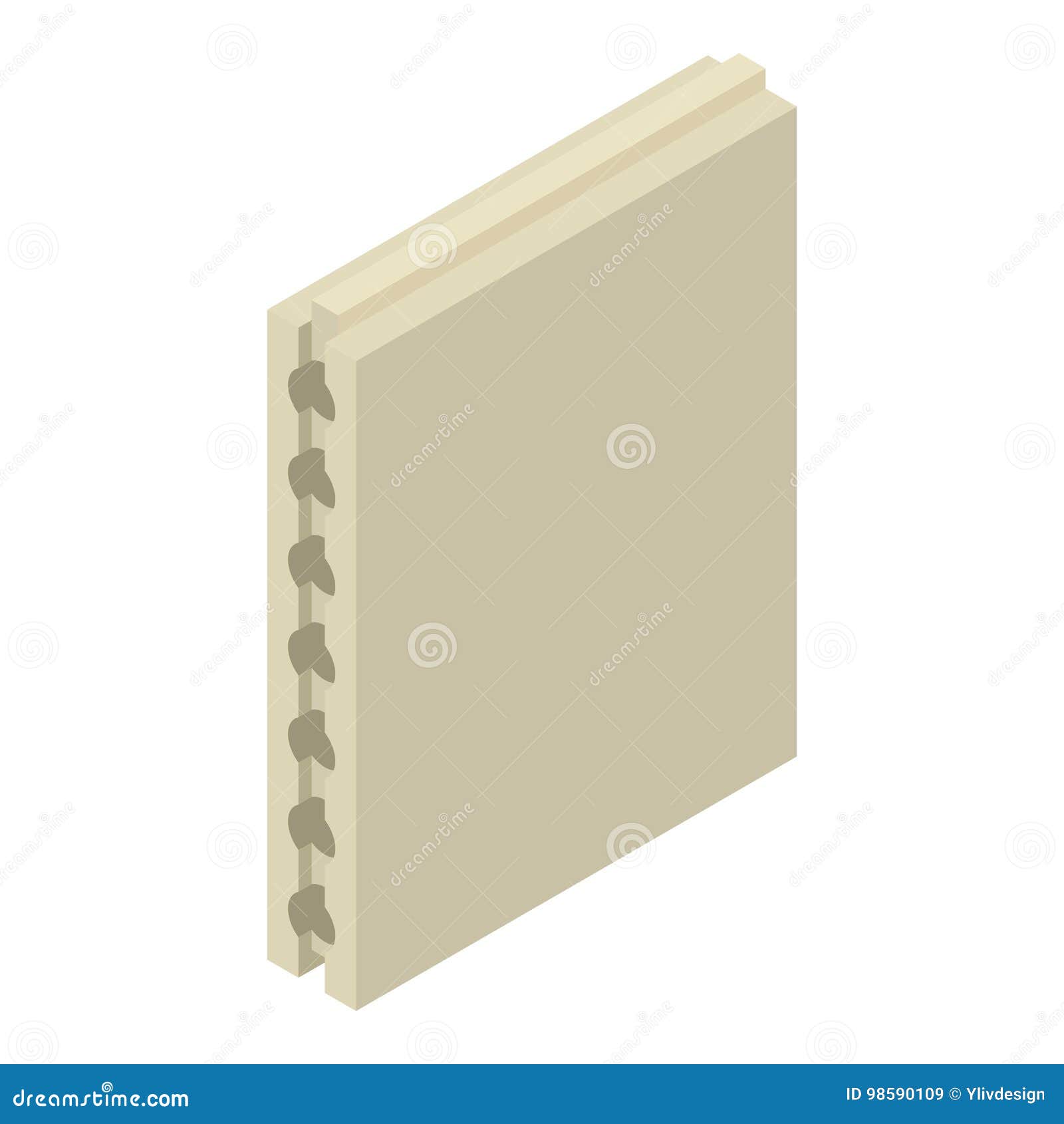 Aerated Concrete Icon, Isometric 3d Style Stock Vector - Illustration ...