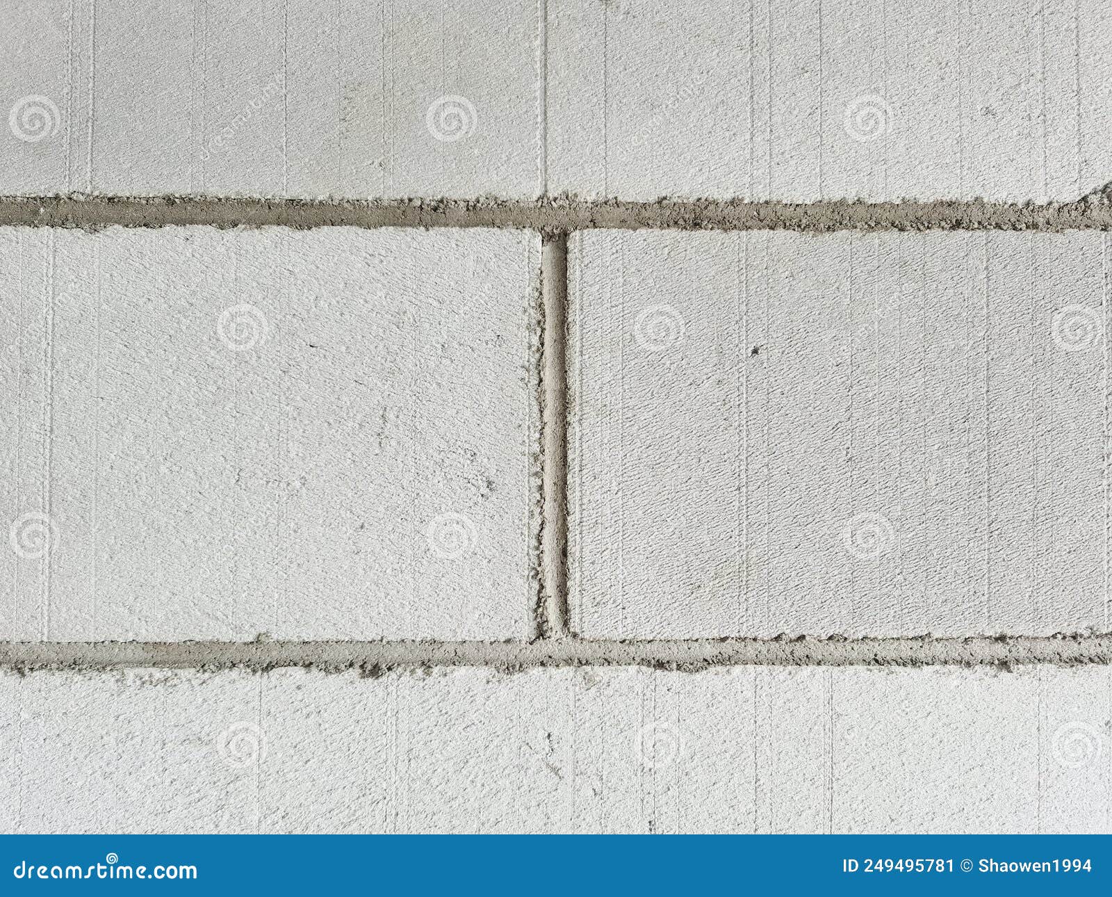 Aerated Concrete Masonry Wall Stock Image - Image of building, aerated ...