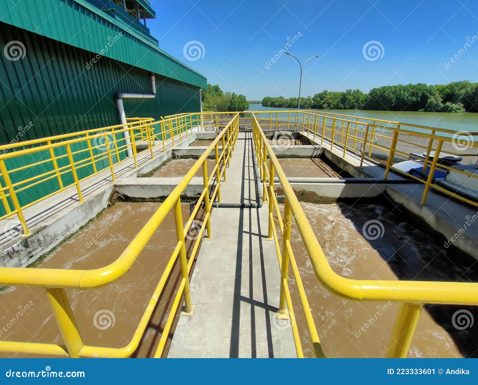 Aerated Technology for the WWTP Processing Stock Image - Image of wwtp ...
