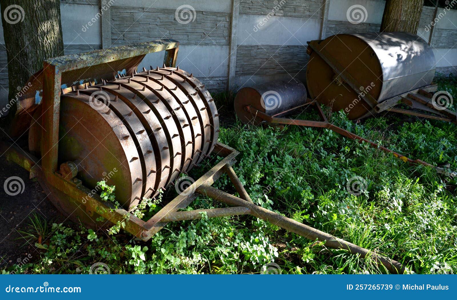 Aerating Rollers, a Soccer Field with these Spiked Rollers that Stock ...