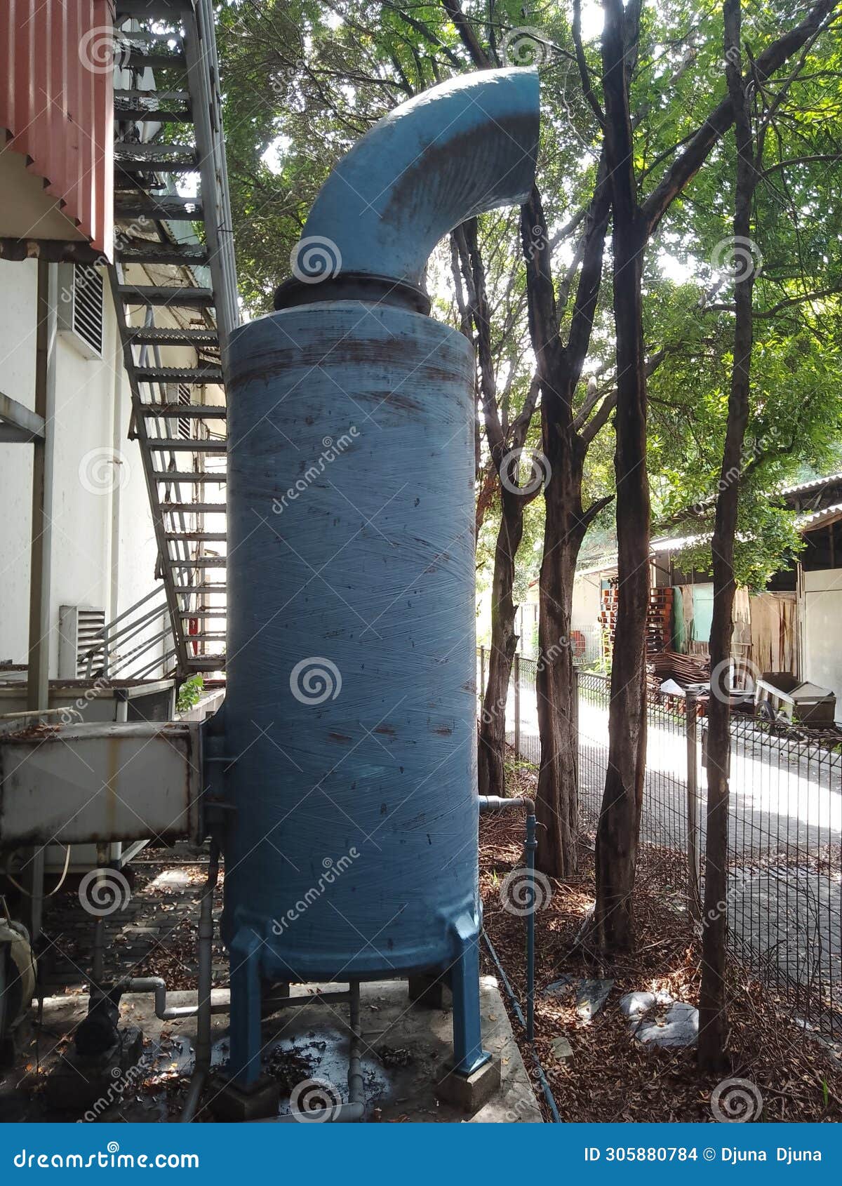 Aeration Chimneys in Pharmaceutical Production Stock Photo - Image of ...
