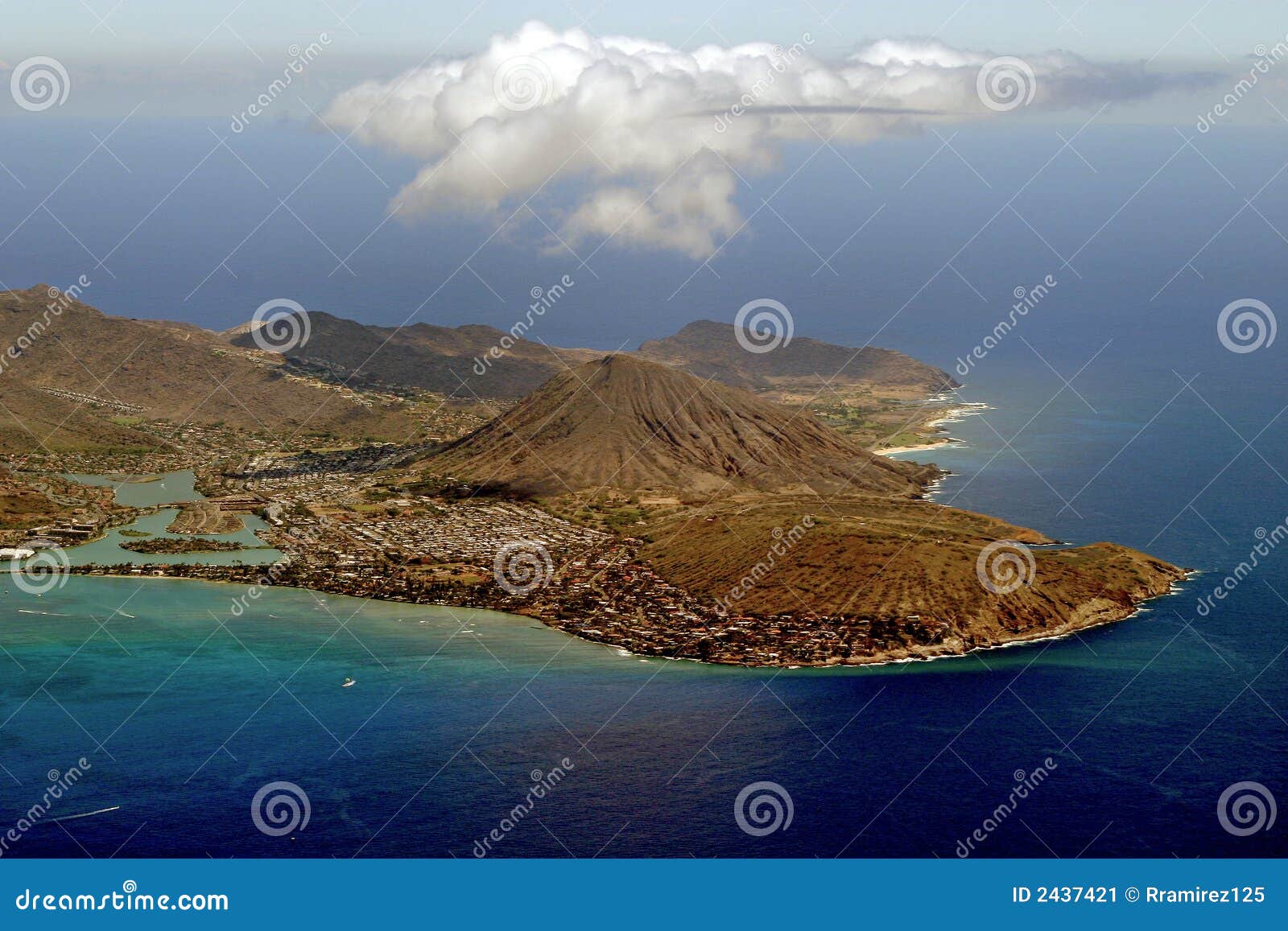 Aereal View of Hawaii stock image. Image of hawain, vacations - 2437421