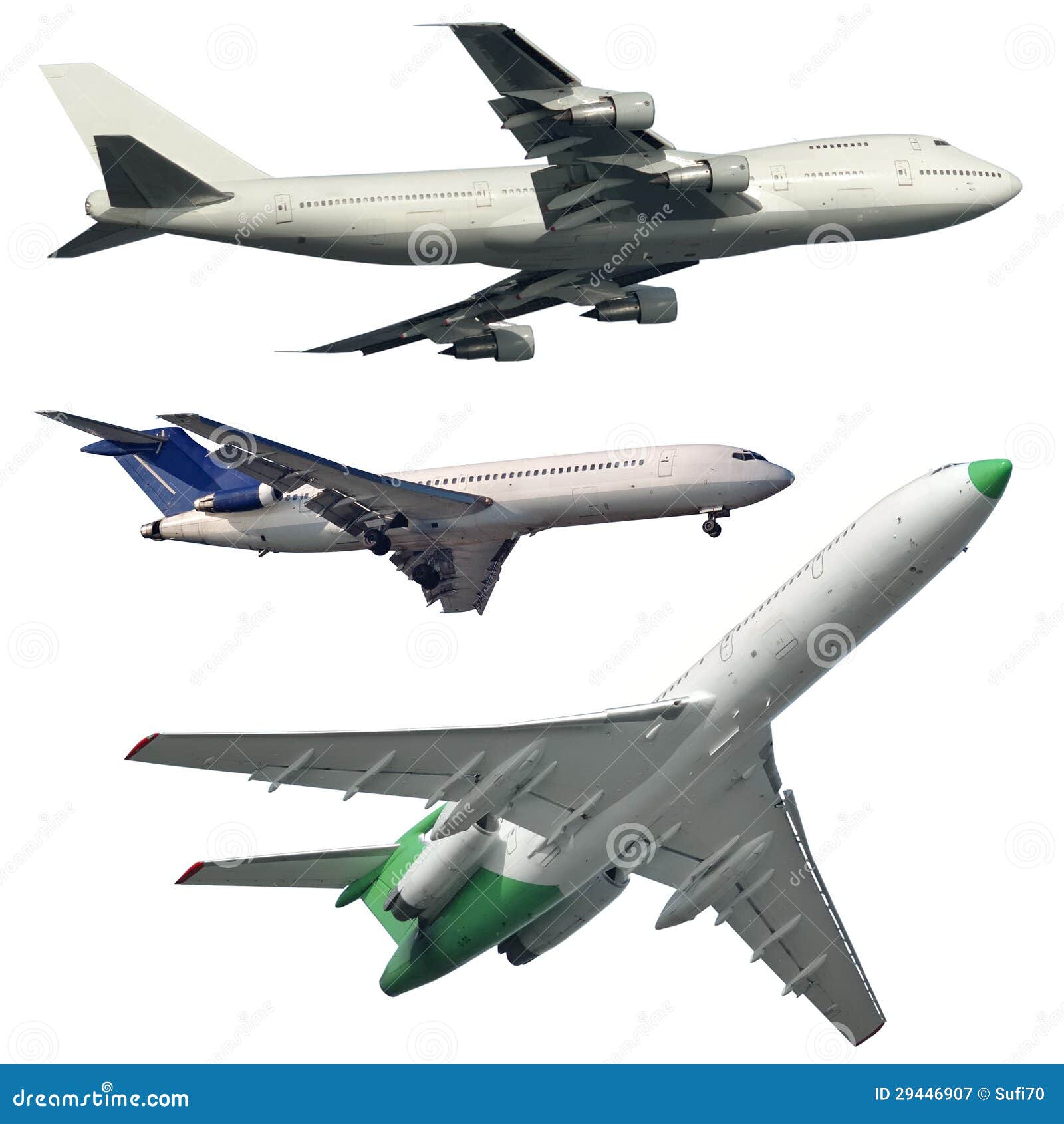 Aerei di linea isolati immagine stock. Immagine di aeroplani - 29446907